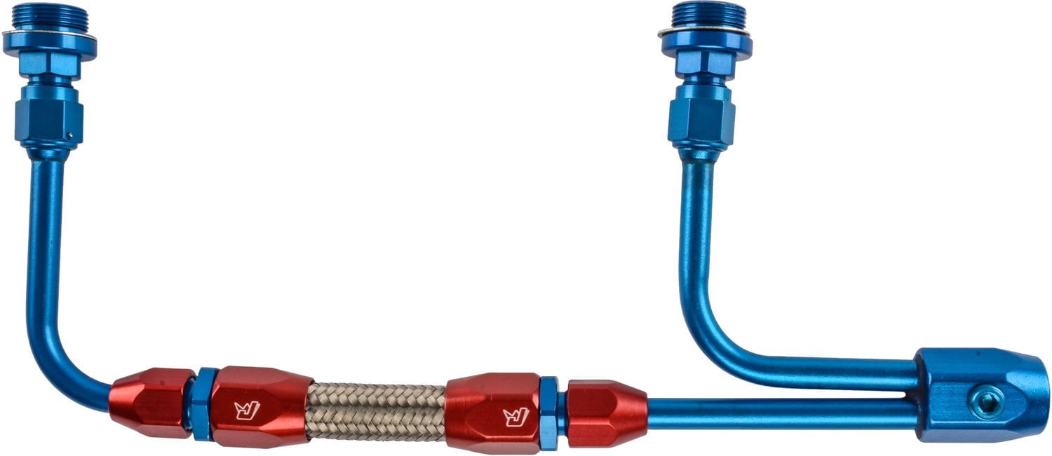 JEGS 100819 Dual Feed Adjustable Fuel Line Adjusts from 8 21/32 in. to ...
