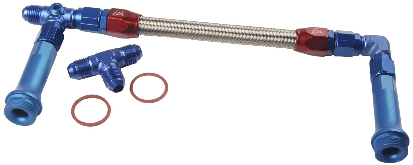 JEGS 100824 Dual Feed Fuel Line (Fuel Log) Kit for Holley 4150 ...