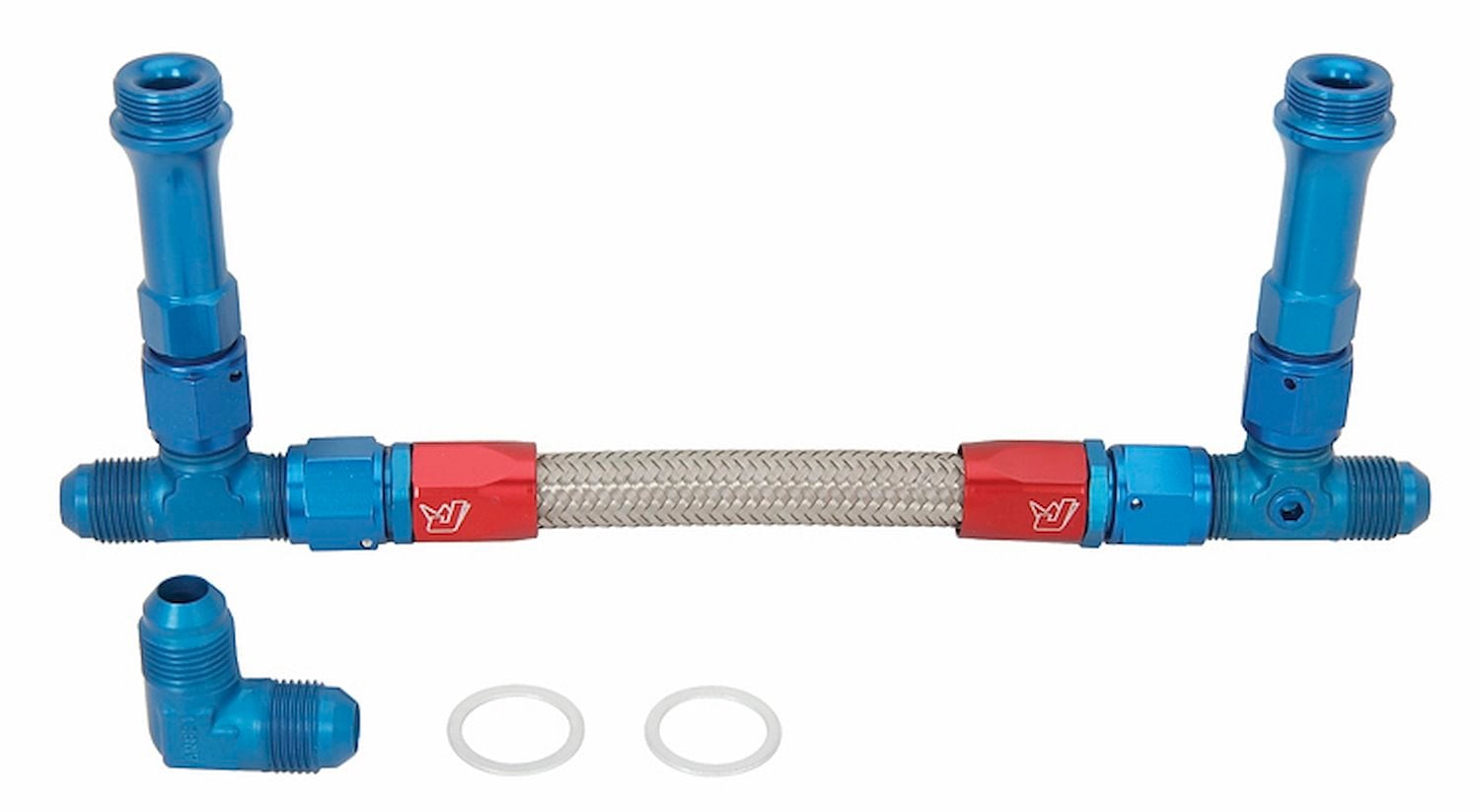 JEGS 100825 Dual Feed Fuel Line (Fuel Log) Kit for Holley 4150 ...