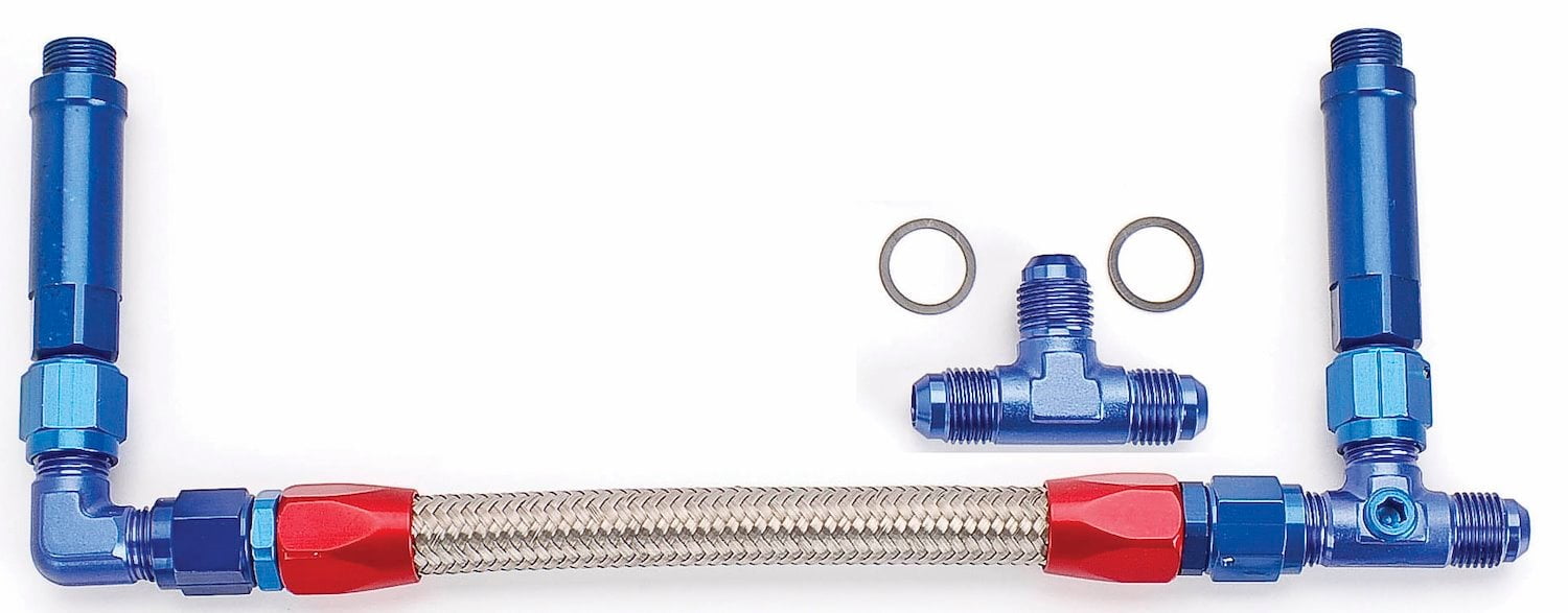 JEGS 100827 Dual Feed Fuel Line (Fuel Log) Kit for Demon Standard ...