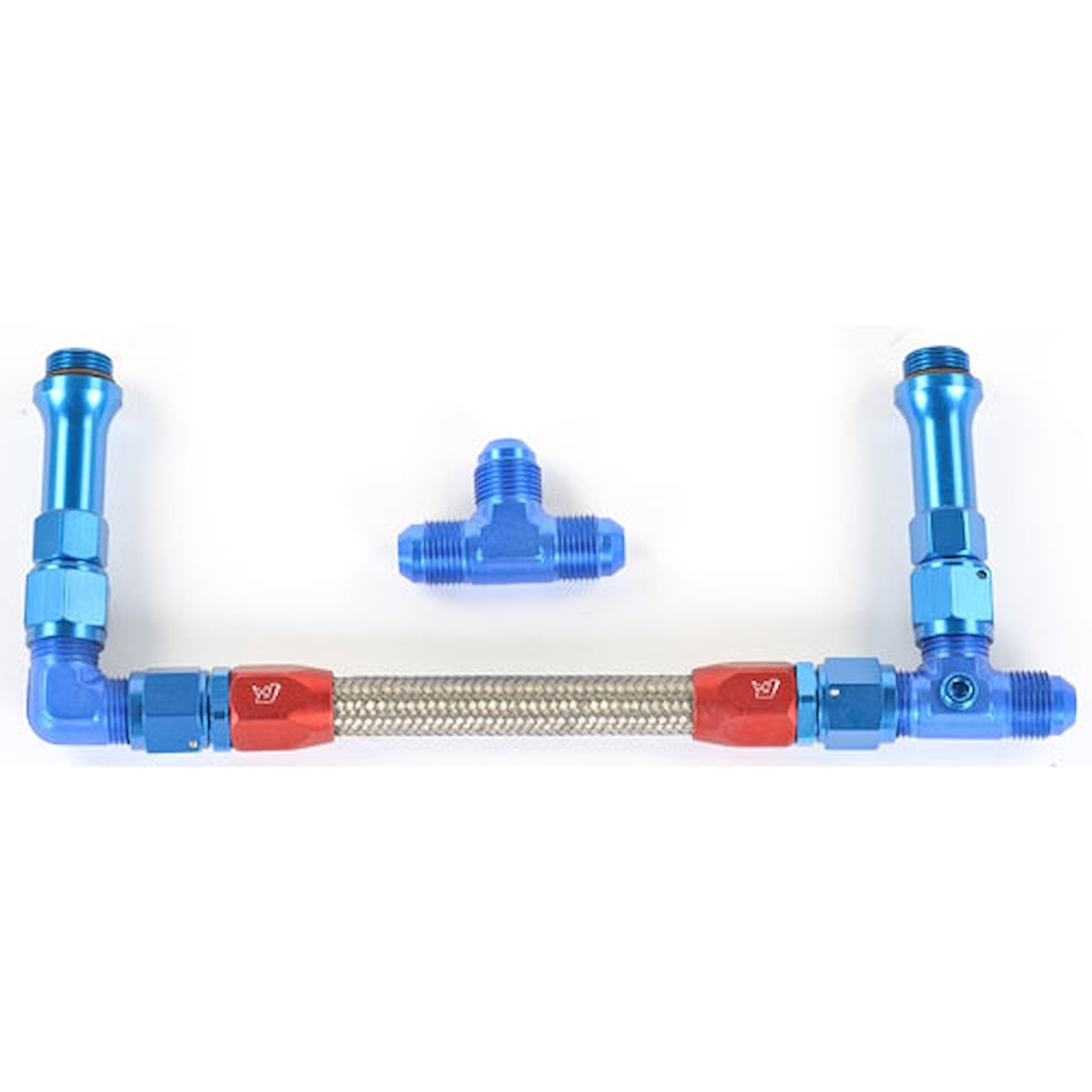 JEGS 100836 Dual Feed Fuel Line (Fuel Log) Kit for Holley Ultra HP ...