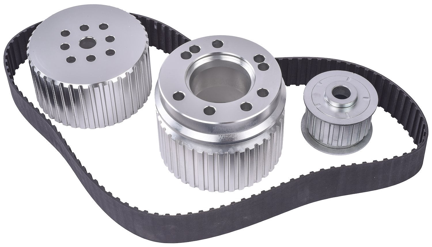 JEGS 10180 Gilmer Drive Pulley Kit Fits Small Block Chevy w/ Long Water ...