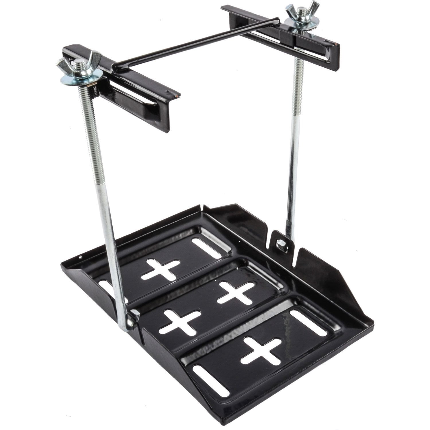 JEGS Steel Battery Tray Kit for Group 24, 74 Batteries [7 in. x 11 in ...
