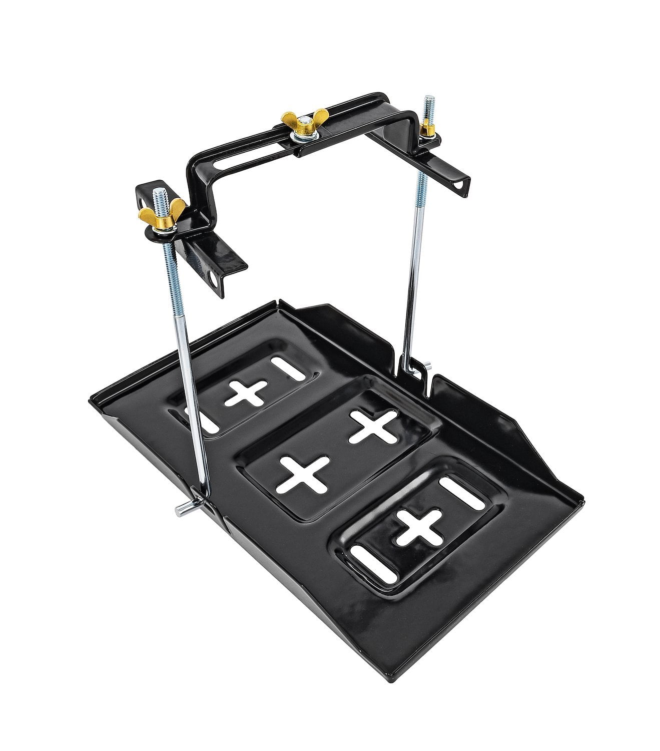 JEGS 10217 Steel Battery Tray Kit Fits Group 4 24 27 29 31 53 60 74 ...