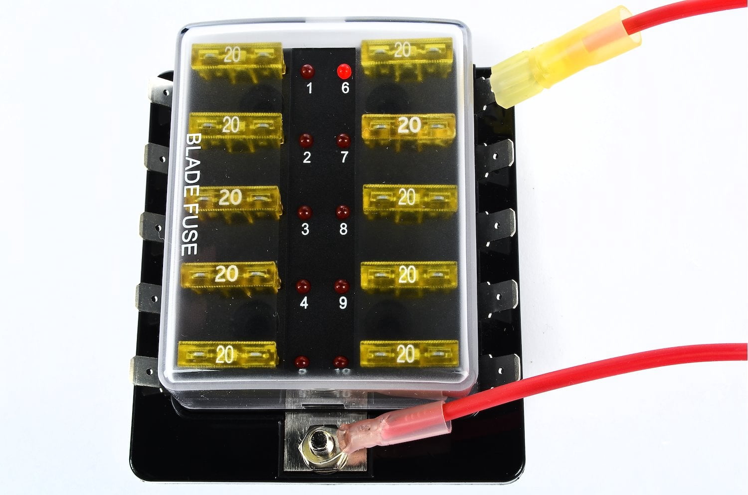 JEGS Standard Fuse Block with LED Indicators [10-Pole] - Walmart.com