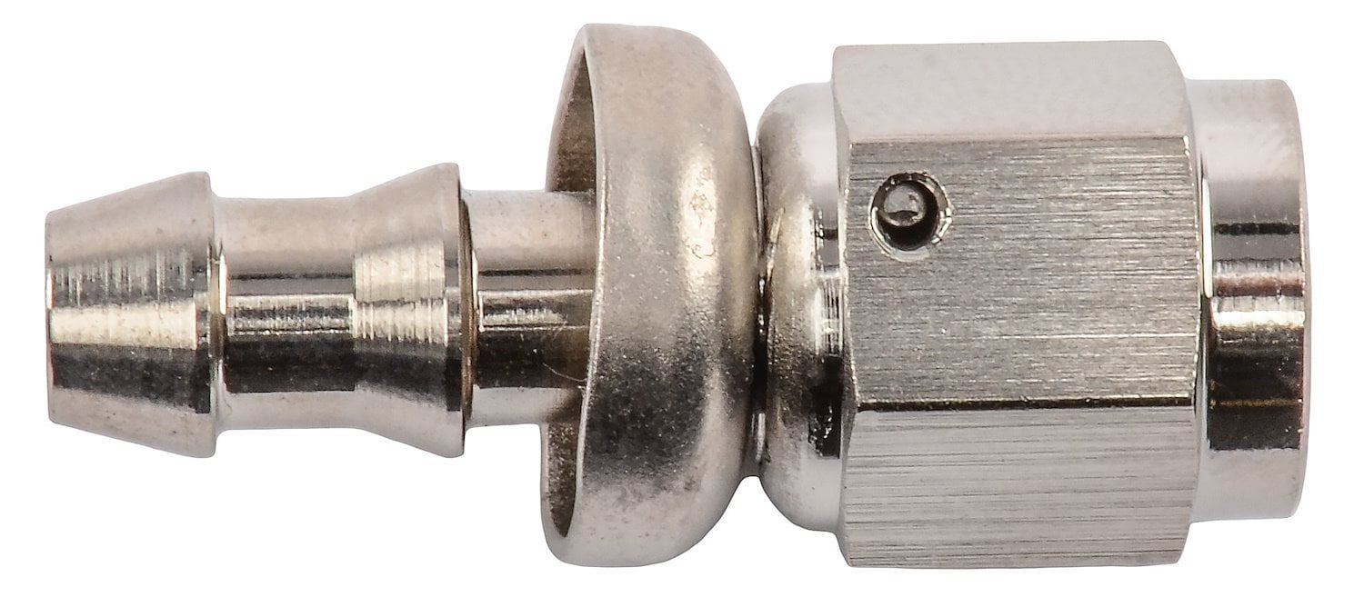 JEGS 105050 AN Straight Push-Loc Hose End -4 AN Female -4 AN Hose Barb ...