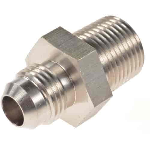 JEGS 105106 Nickel Straight Flare Fitting 3/8 in. NPT to -6 AN Flare ...