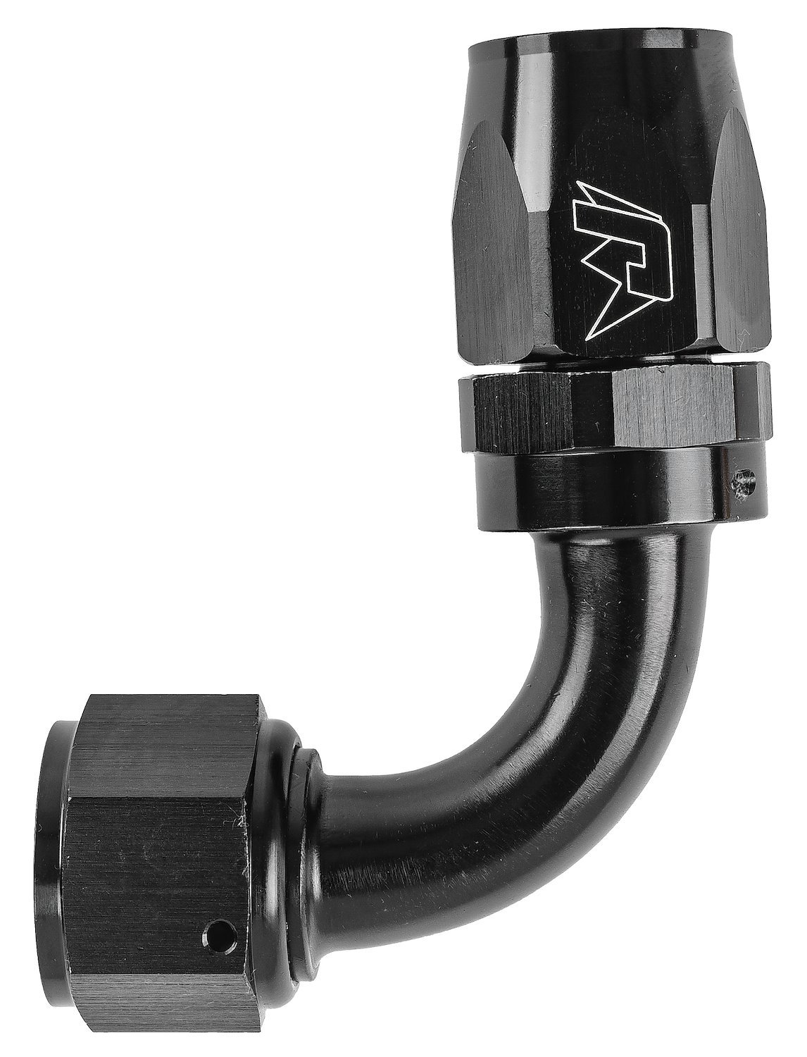 JEGS 110024 AN 90-Degree Max Flow Swivel Hose End -12 AN Female to -12 ...