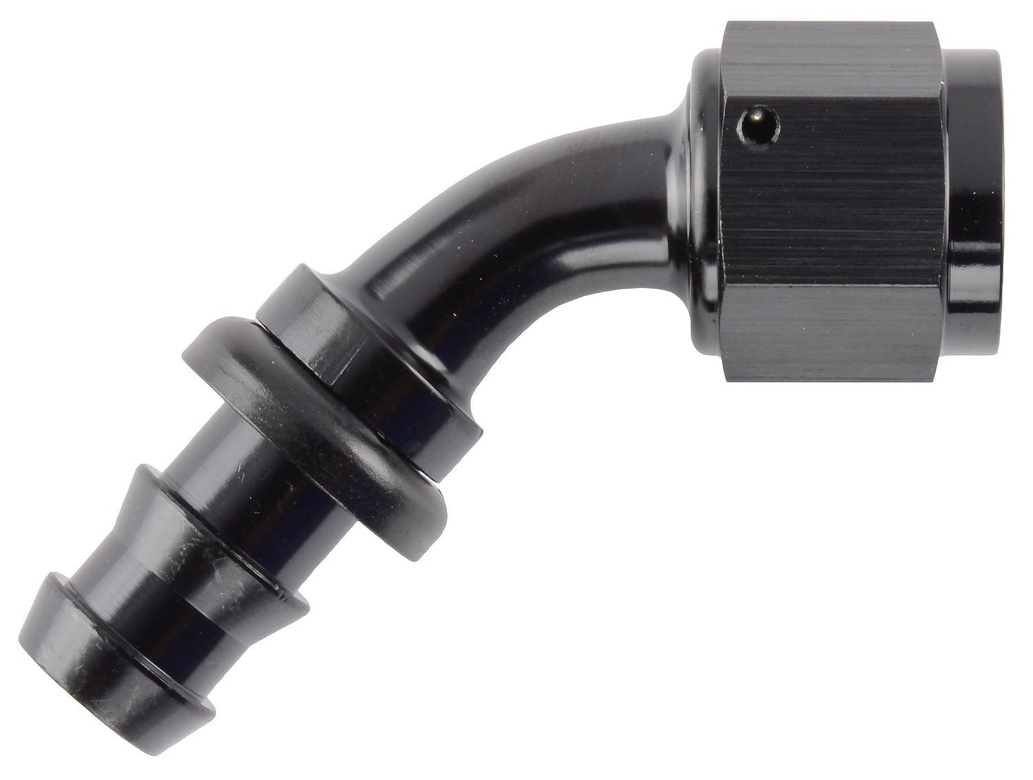 JEGS 110062 AN 45-Degree Push-Loc Hose End -8 AN Female -8 AN Hose Barb ...
