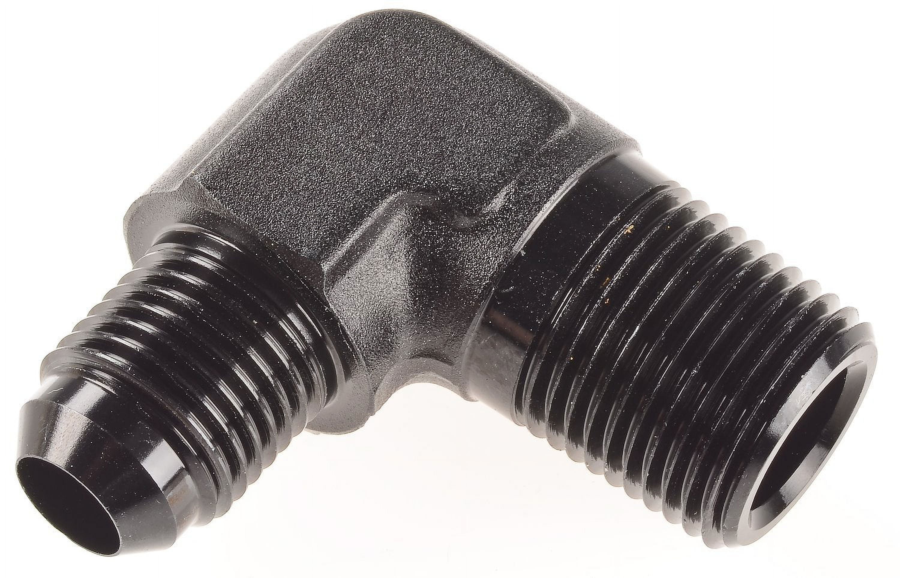 JEGS 110146 AN to NPT 90-Degree Adapter Fitting -6 AN Male to 3/8 in ...