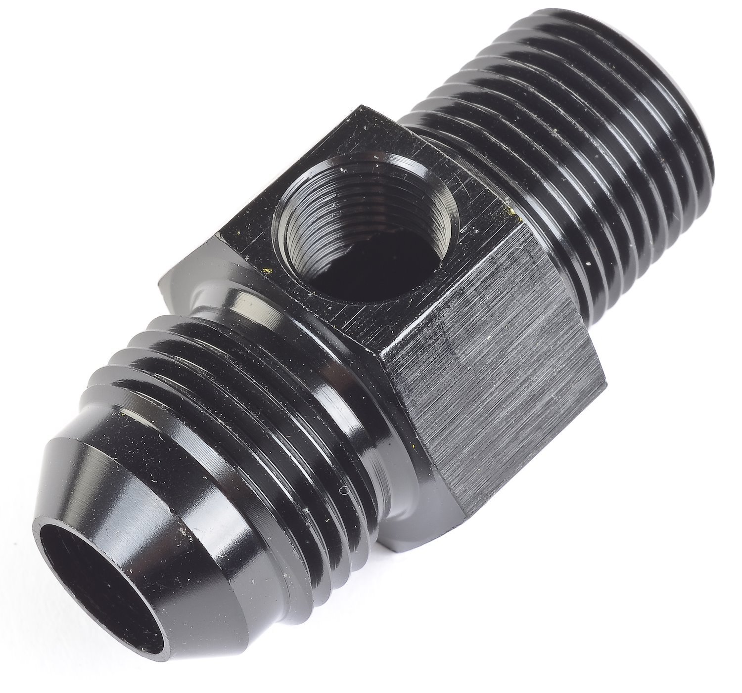 JEGS 110525 Fuel Pressure Adapter Fitting -8AN Male to 3/8 NPT Aircraft ...
