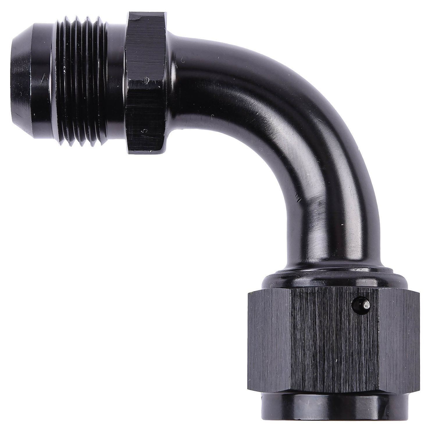 JEGS 110672 Coupler Fitting 90 degree -10 AN Male to -10 AN Female ...