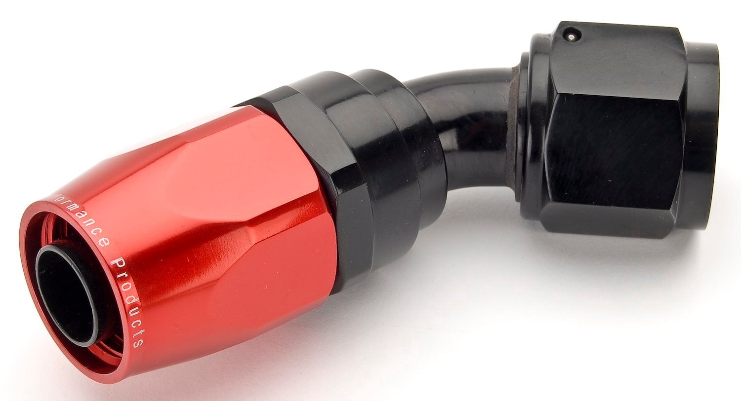 JEGS 111013 Red/Black 45 Max Flow Swivel Hose End -10AN Triple Seal ...