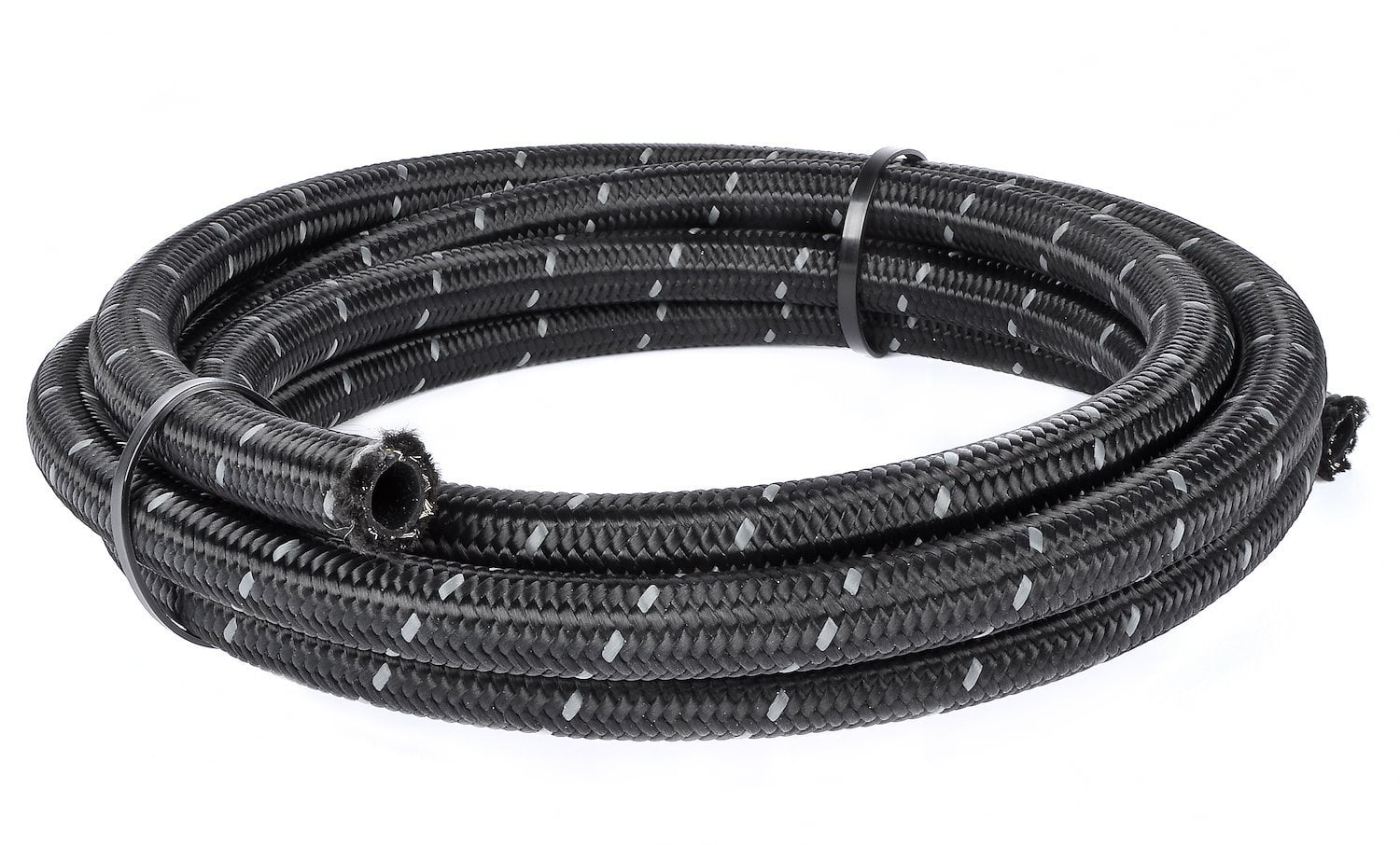 JEGS 111914 Pro-Flo 30R9 Braided Hose -6 AN Length: 20 ft. Black Nylon ...