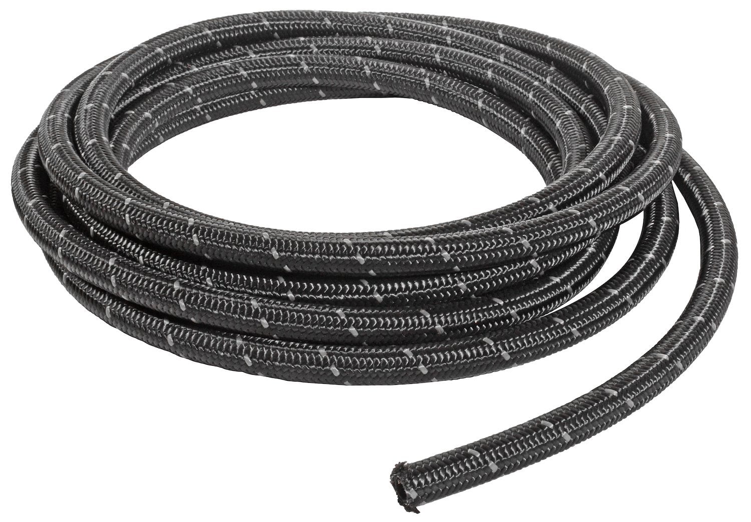 JEGS 111924 Pro-Flo 30R9 Braided Hose -8 AN Length: 20 ft. Black Nylon ...