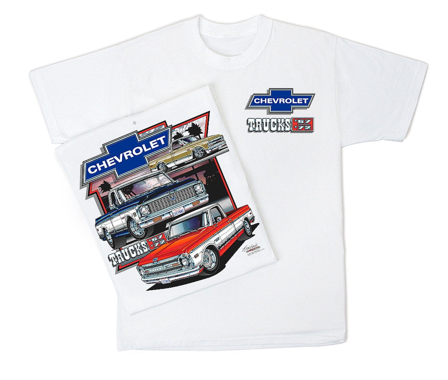 JEGS 12084 HRP2067 Chevrolet Trucks 67- 72 T-Shirt Officially Licensed ...