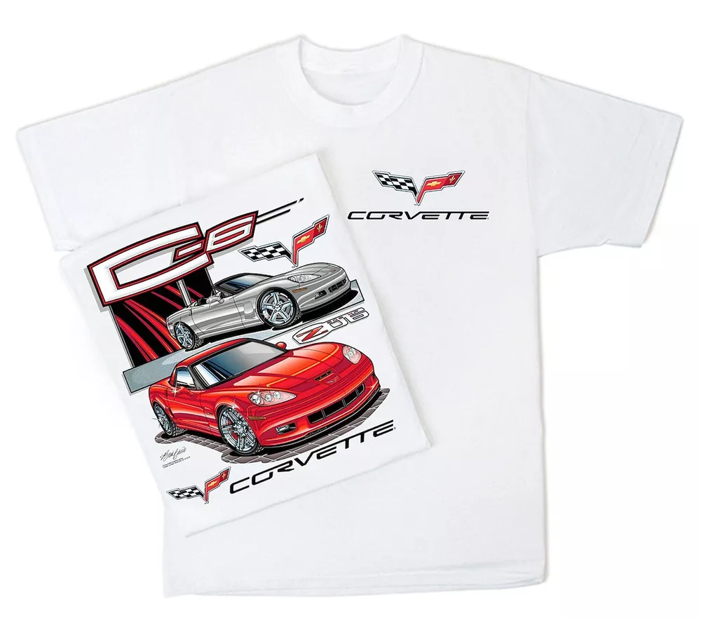 JEGS 12143 HRP2089 Corvette C-6 T-Shirt Officially Licensed Chevrolet ...