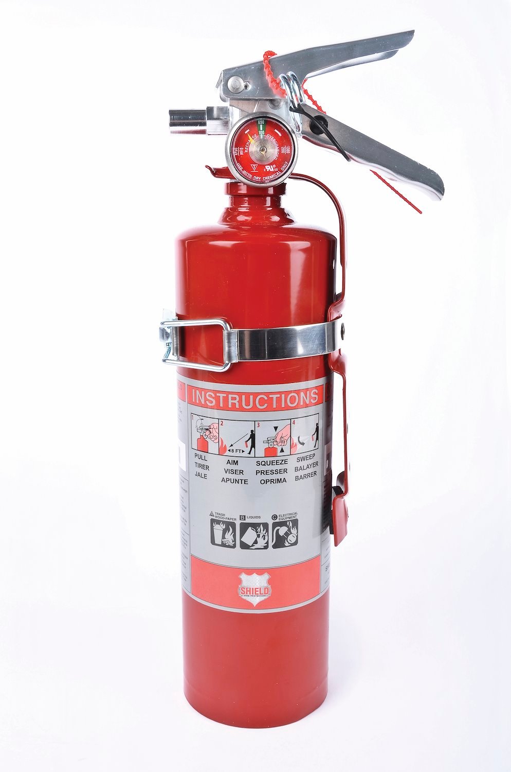 JEGS 1225 Dry Chemical Fire Extinguisher 2.5 lb Red Bottle UL Rating: Class 1A 1 - Walmart.com