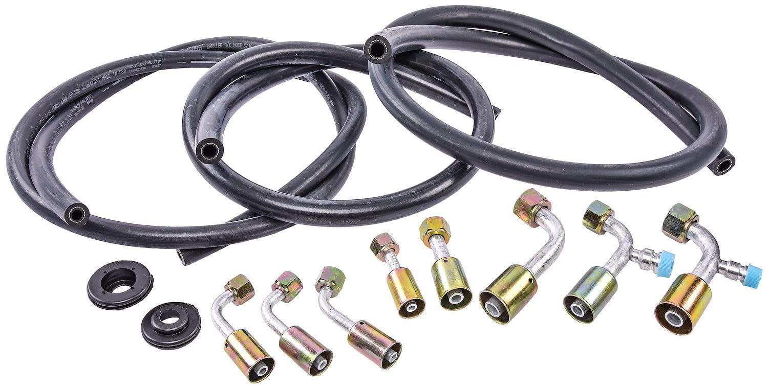 JEGS 130360 Air Conditioning Hose Kit Beadlock Includes: 16 ft. Hose (8 ...