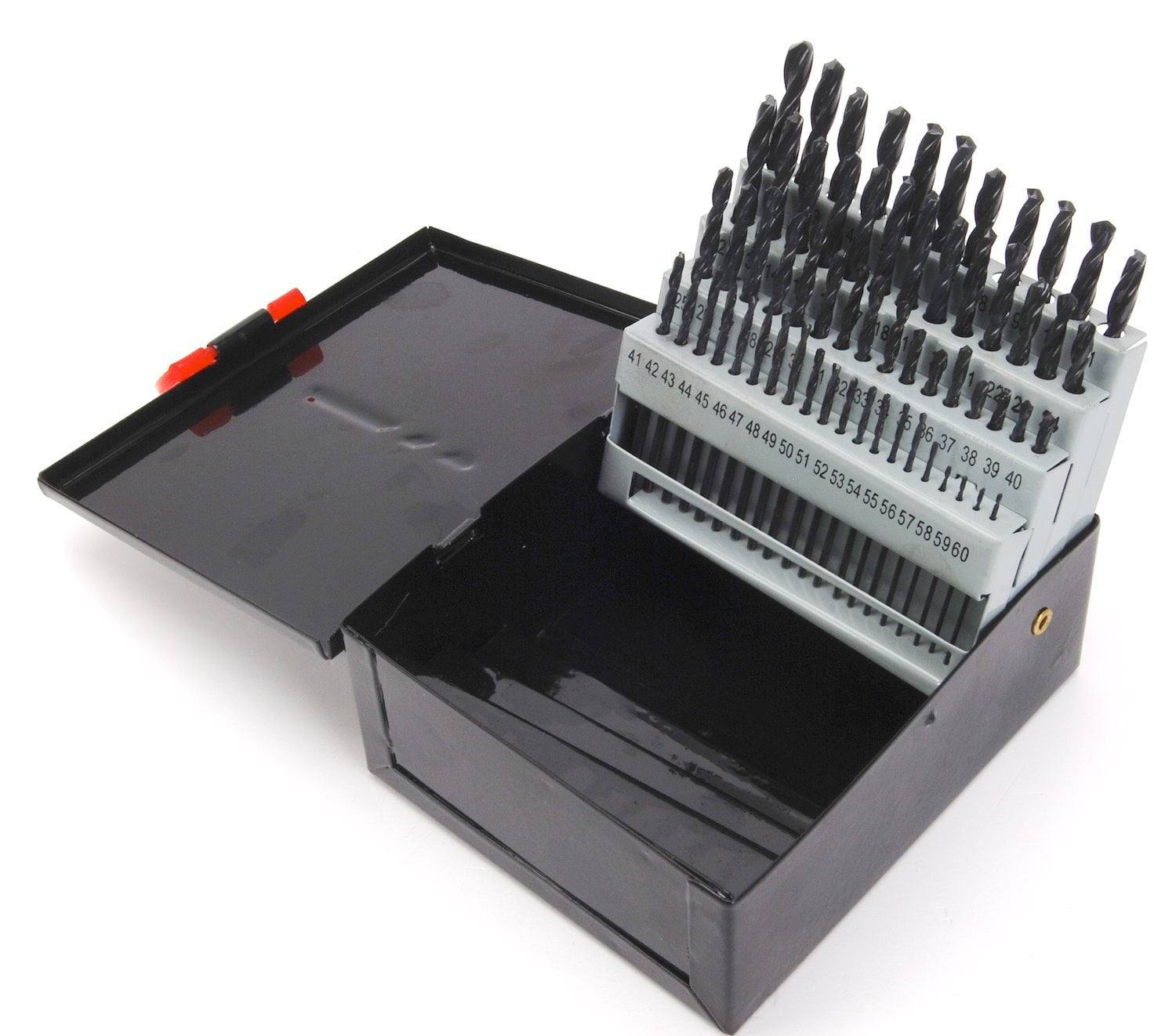 JEGS 150110 Large Drill Bit Set 60 piece #1 to #60 For Orifice Sizes: 0 ...