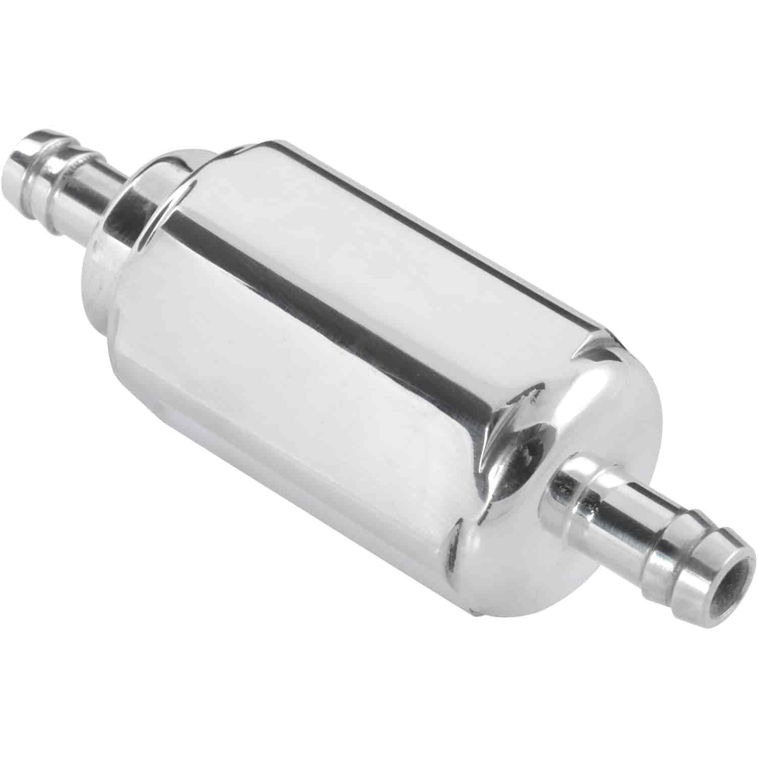 JEGS 15043 Compact Billet Aluminum In-Line Fuel Filter 3/8 in. Male ...