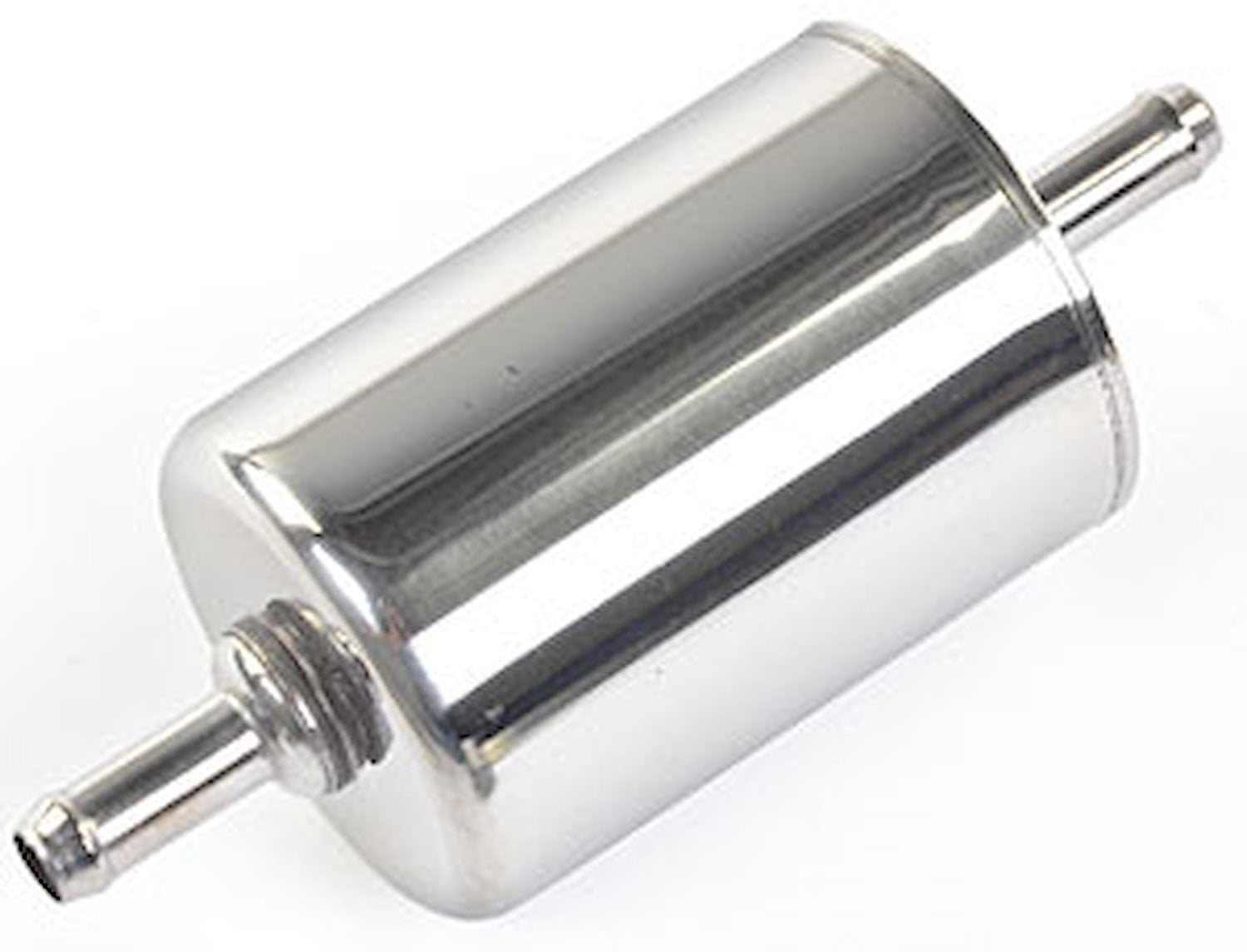 JEGS 15175 Stainless Steel In-Line Fuel Filter 10-micron element Built ...