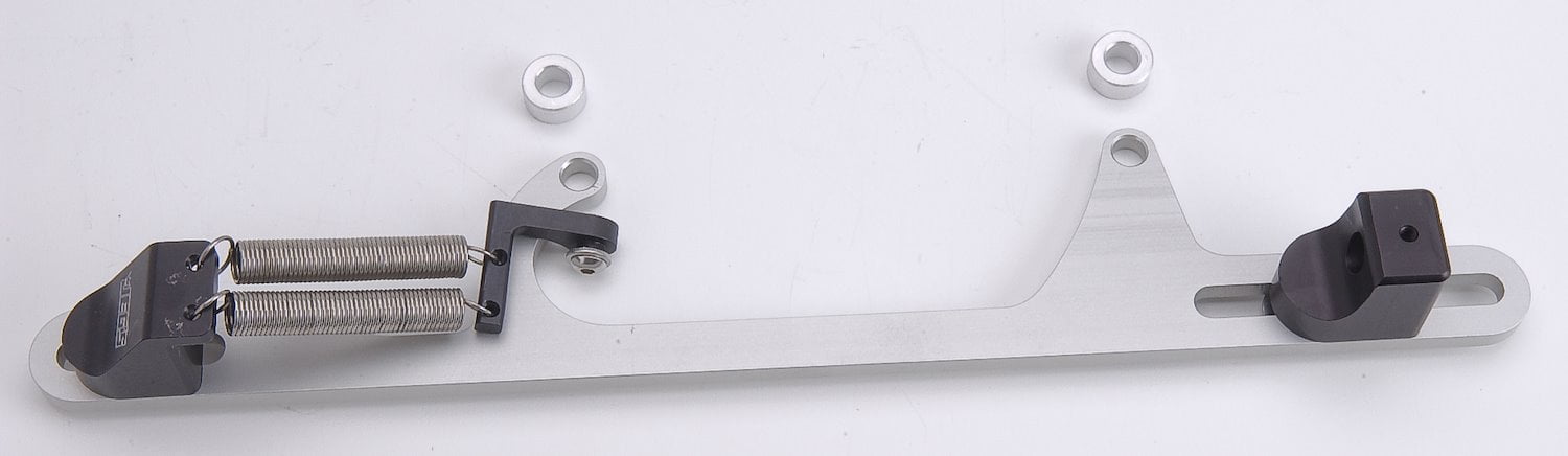 JEGS 15238 Throttle Bracket with Return Springs Morse-Style Cable Clear ...