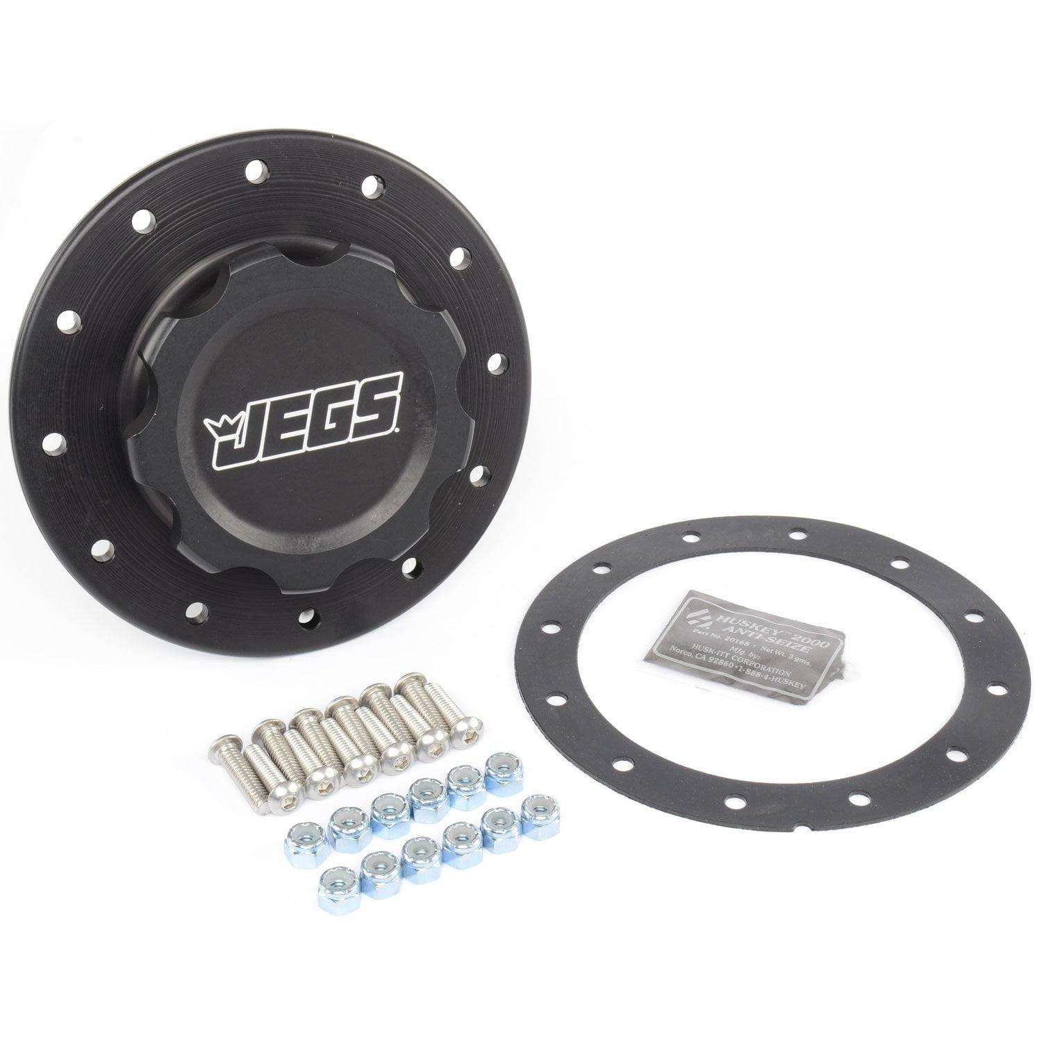 JEGS 153570 Fuel Cell Cap with Bung 12-Bolt Bung 5.353 Bolt Circle ...