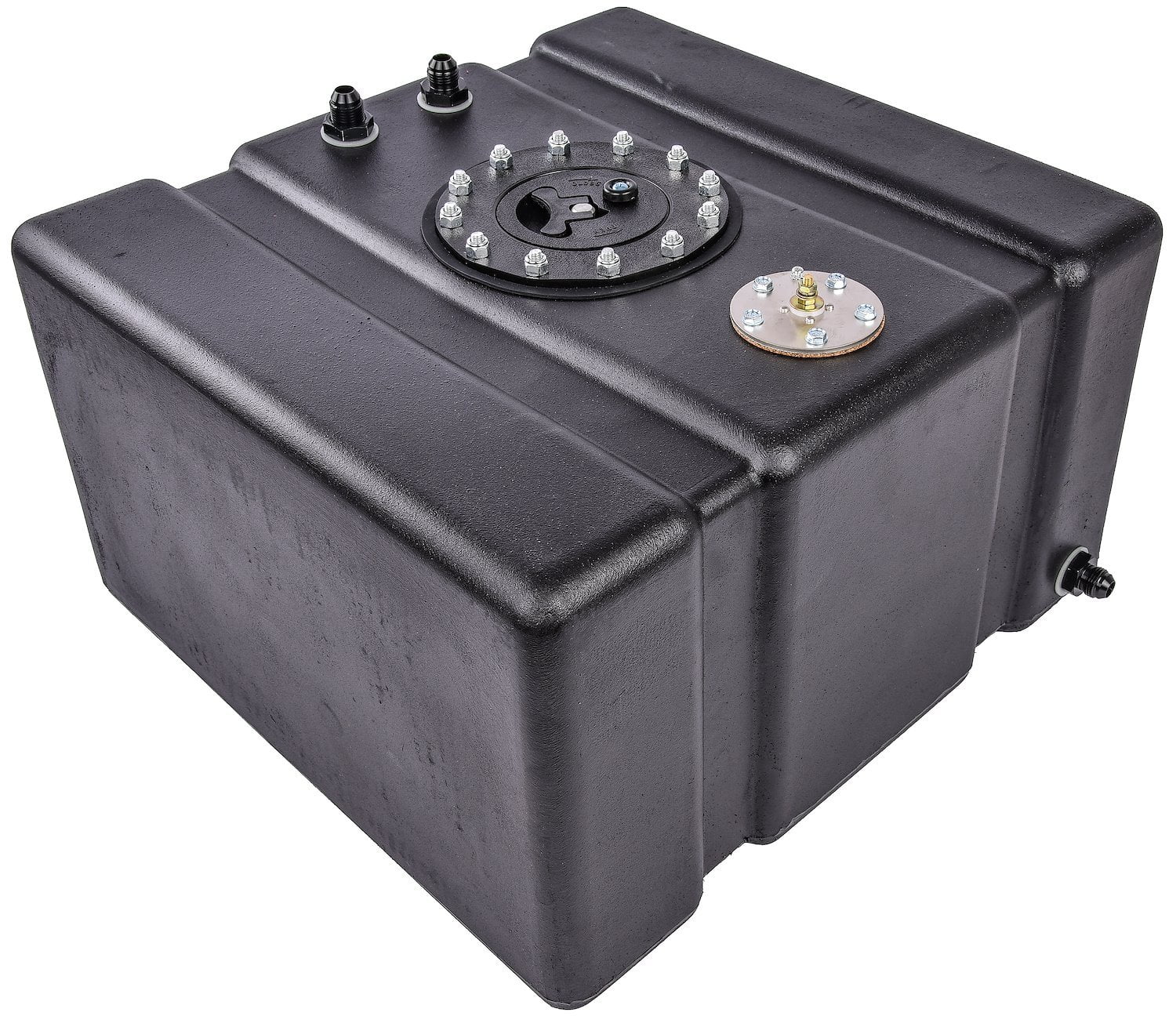 JEGS 15380 Pro-Street Flat Bottom Fuel Cell 12 Gallon (1) -8AN Male ...