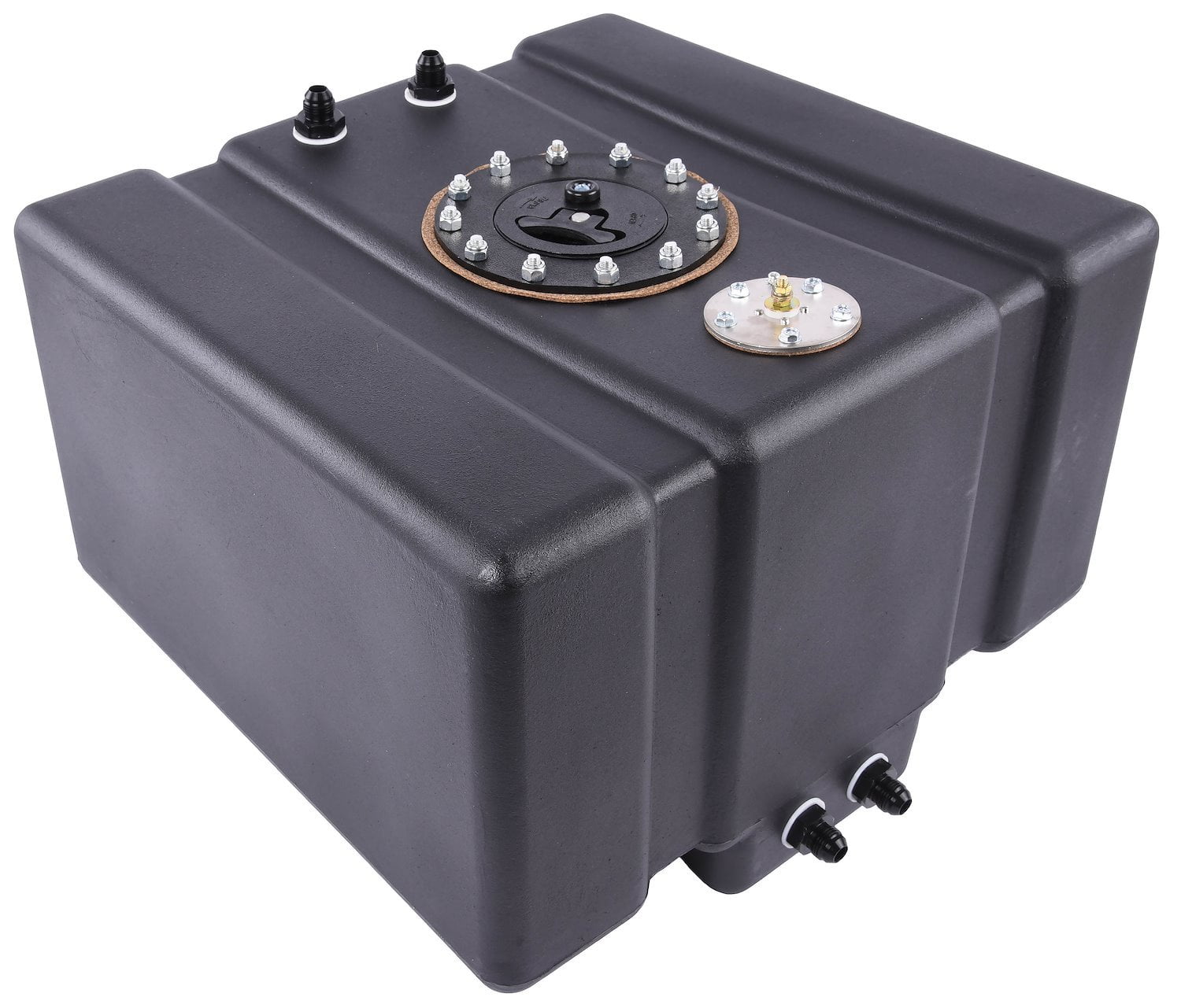JEGS 15381 Pro-Street Drop Sump Fuel Cell 12 Gallon (2) -8AN Male ...
