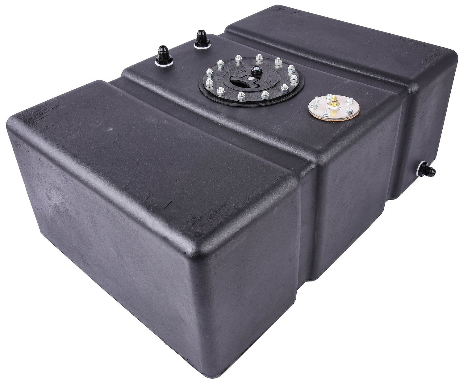 JEGS 15382 Pro-Street Flat Bottom Fuel Cell 16 Gallon (1) -8AN Male ...