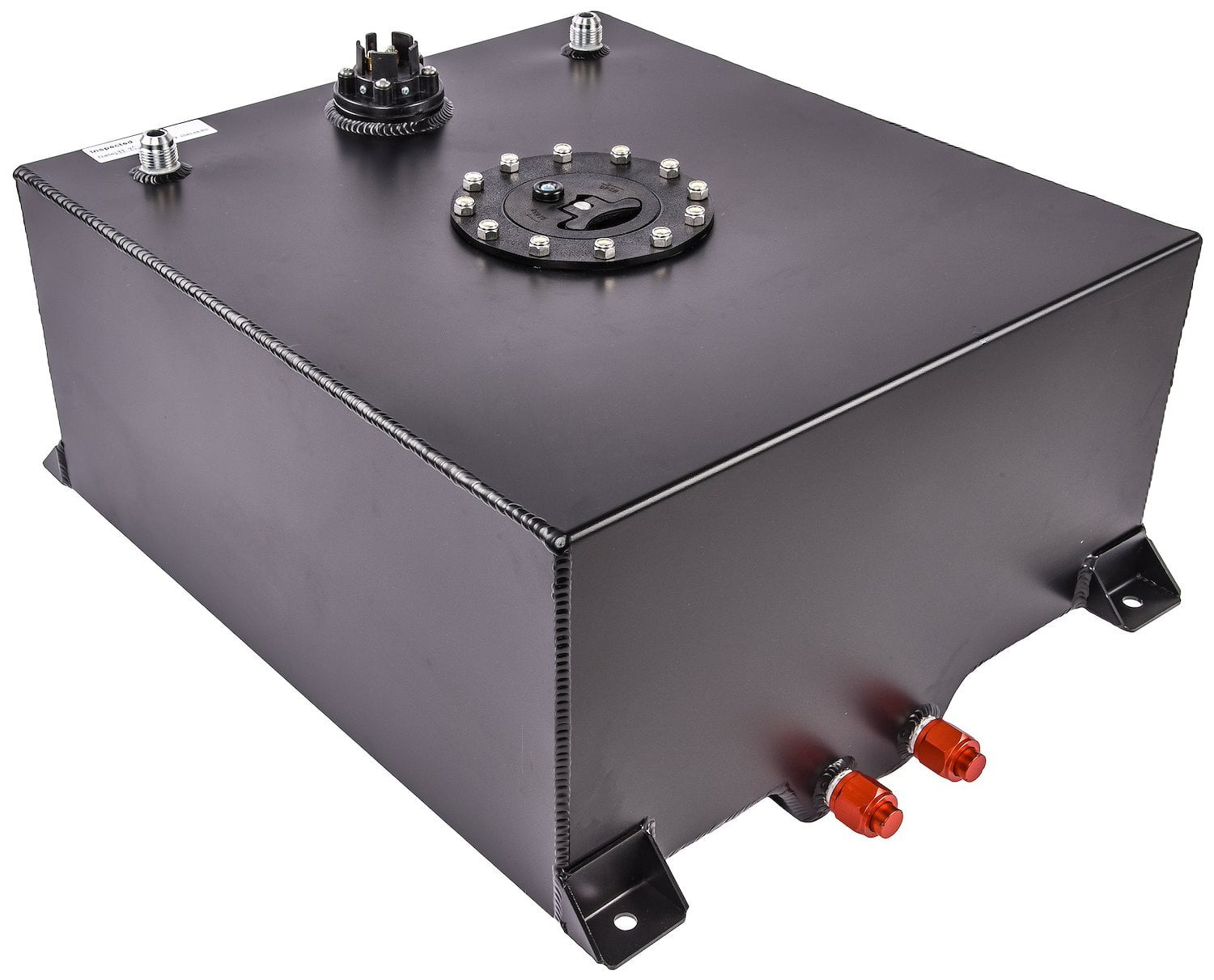 JEGS 15-Gallon Fuel Cell with Sending Unit [Black Powder-Coated Finish ...