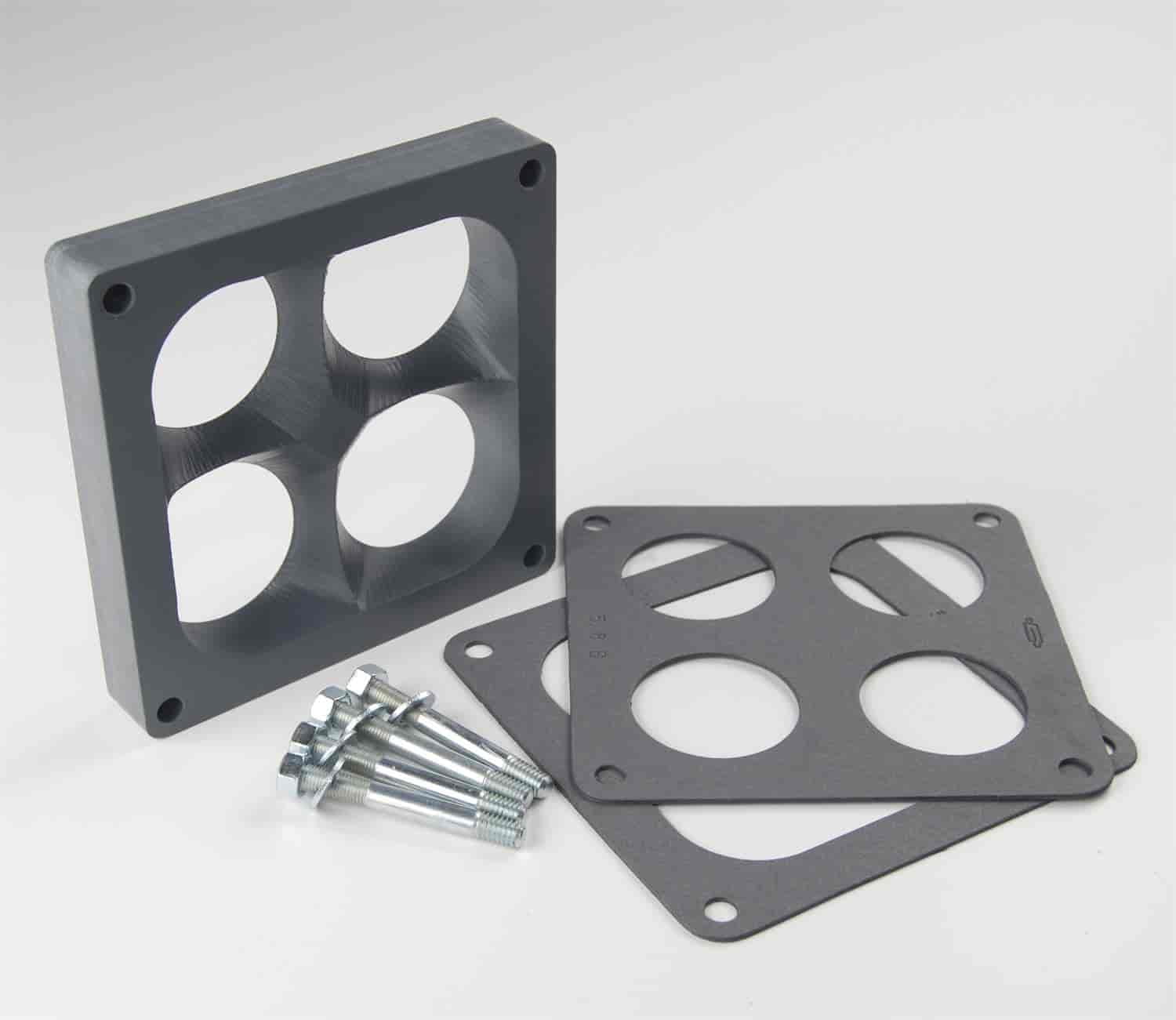 JEGS 15430 The Edge Carburetor Spacer 4500 4-Hole 1 Spacer 2.035 Bore ...