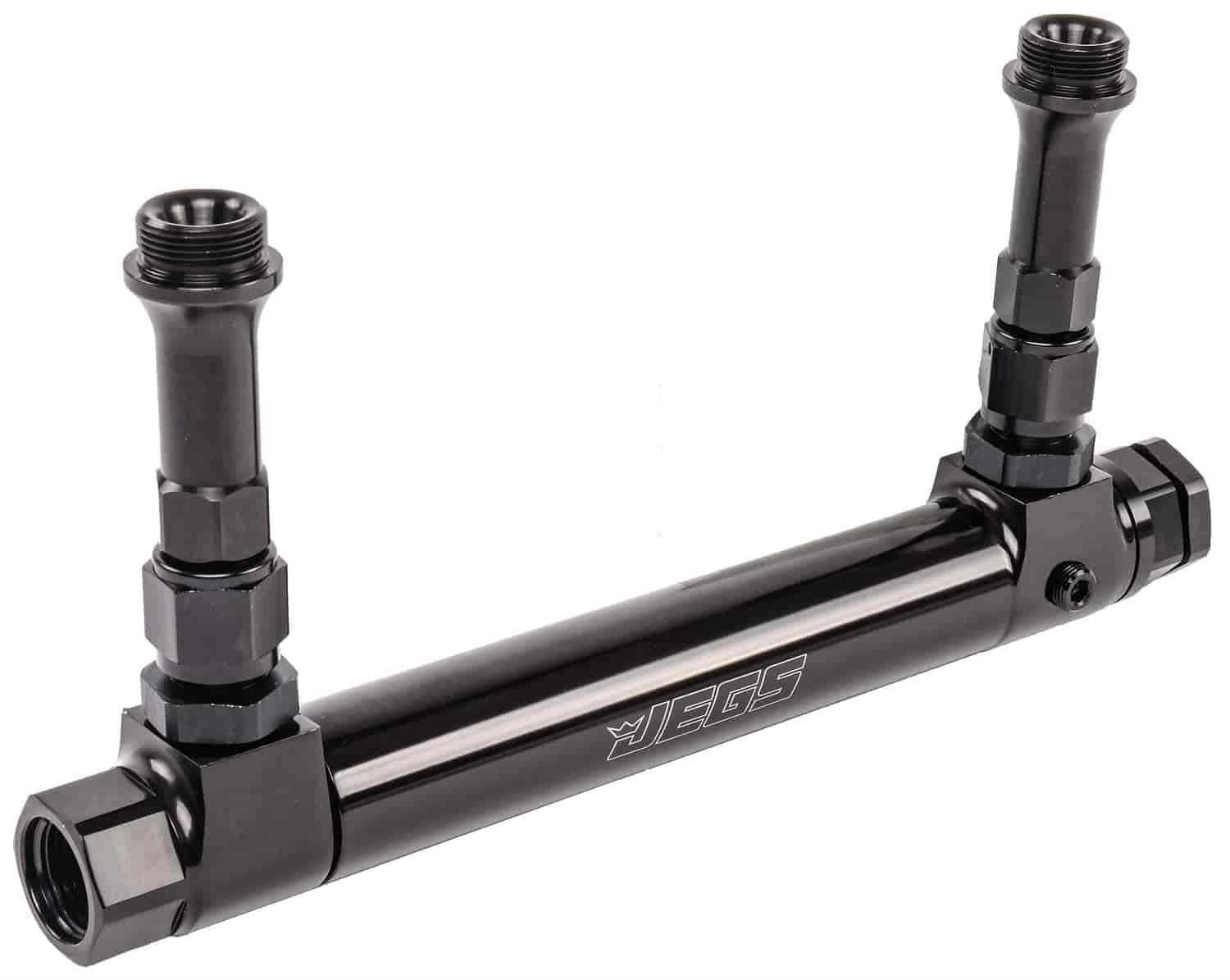JEGS 15601 Billet Adjustable Fuel Log (Fuel Line) Holley 4150/4500 Dual ...