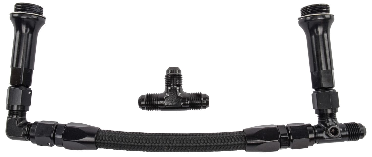 JEGS 15610 Dual Feed Fuel Line (Fuel Log) Kit for Holley 4150 ...