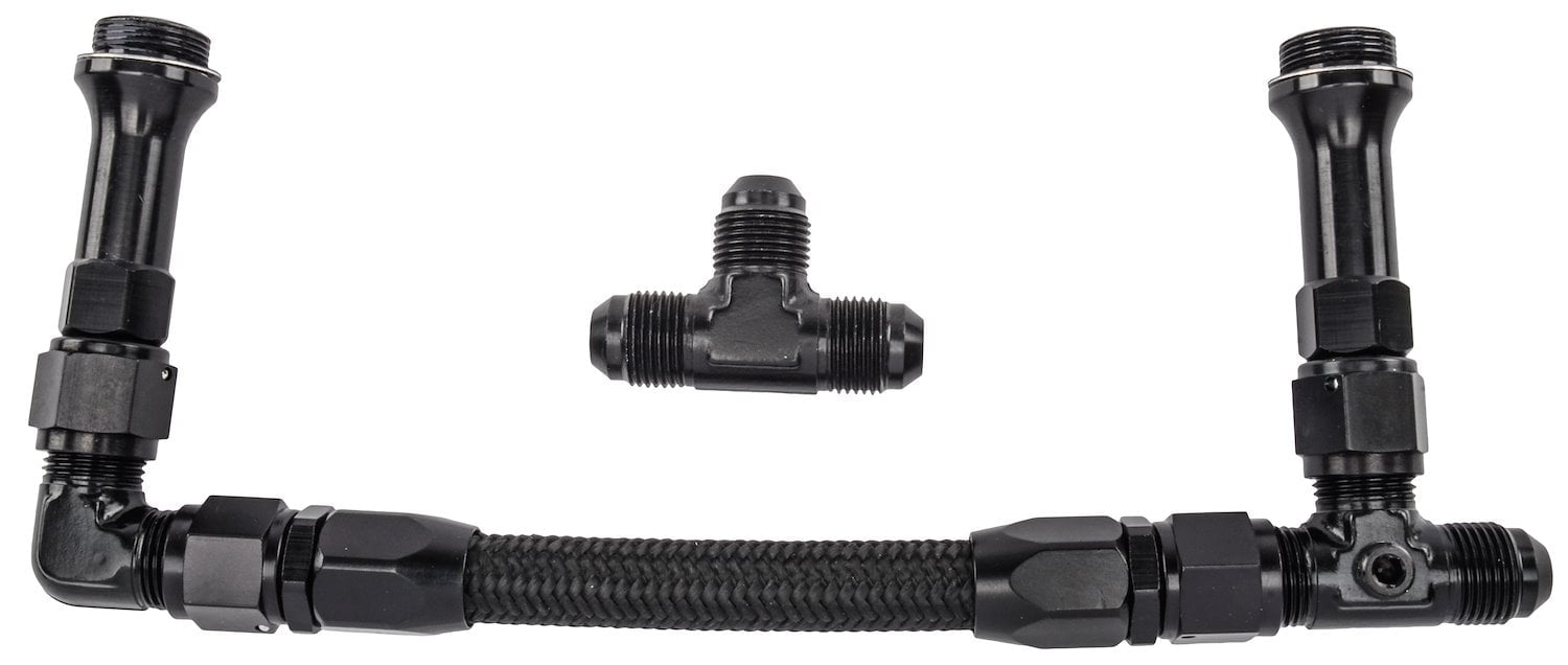 JEGS 15612 Dual Feed Fuel Line (Fuel Log) Kit for Holley 4150 ...