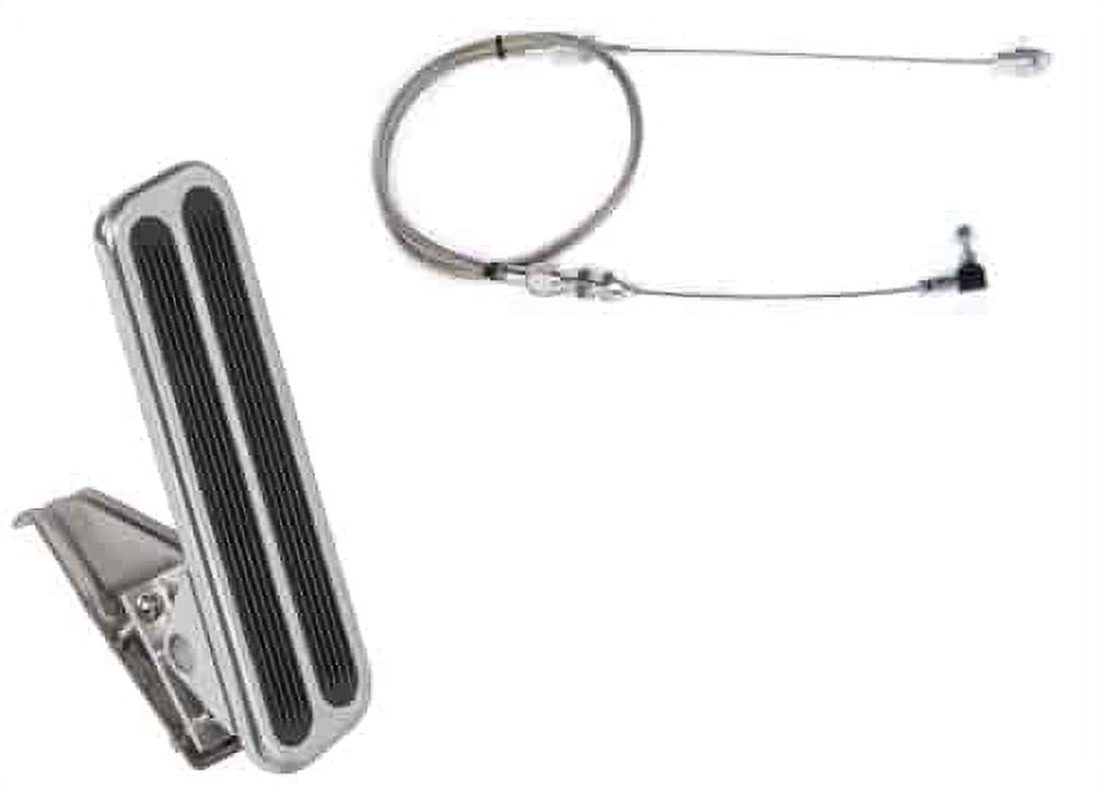 JEGS 157416K Gas Pedal Assembly Kit Universal Floor Mount (2) Non-Slip ...