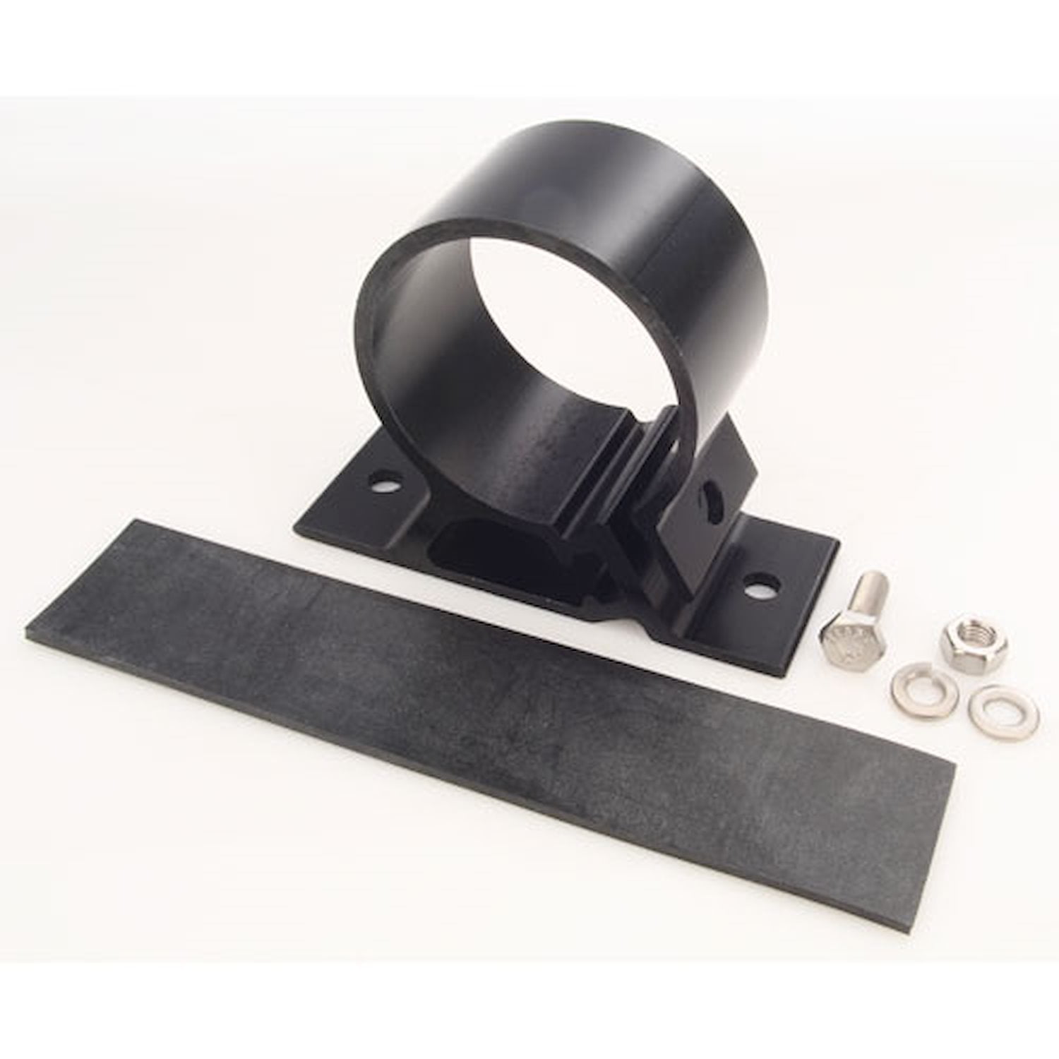 JEGS 15918 Billet Aluminum Fuel Pump Bracket Black Anodized Finish Fits ...