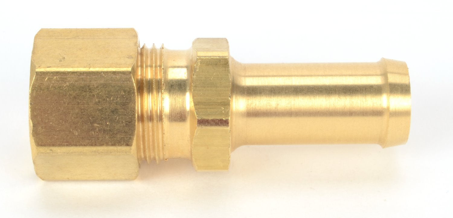 JEGS 159203 Captive Nut Adapter Fitting 3/8 Hard Line x 3/8 Hose Barb ...