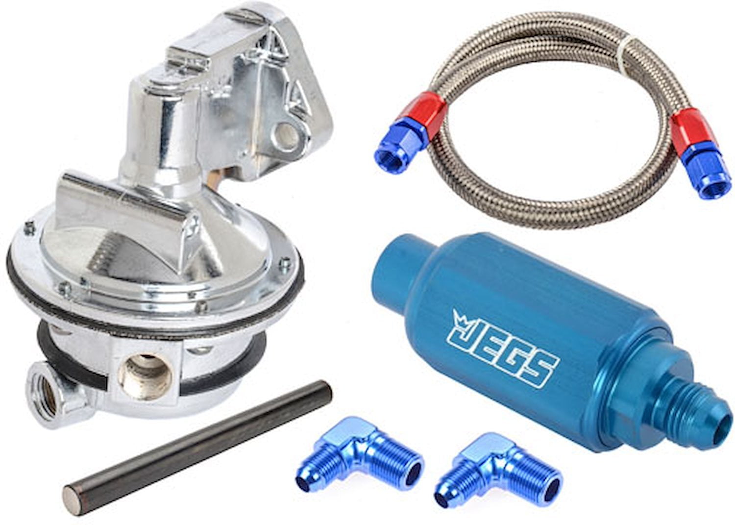 JEGS 15961K1 Fuel Pump & Installation Kit Big Block Chevy 396-427-454 ...