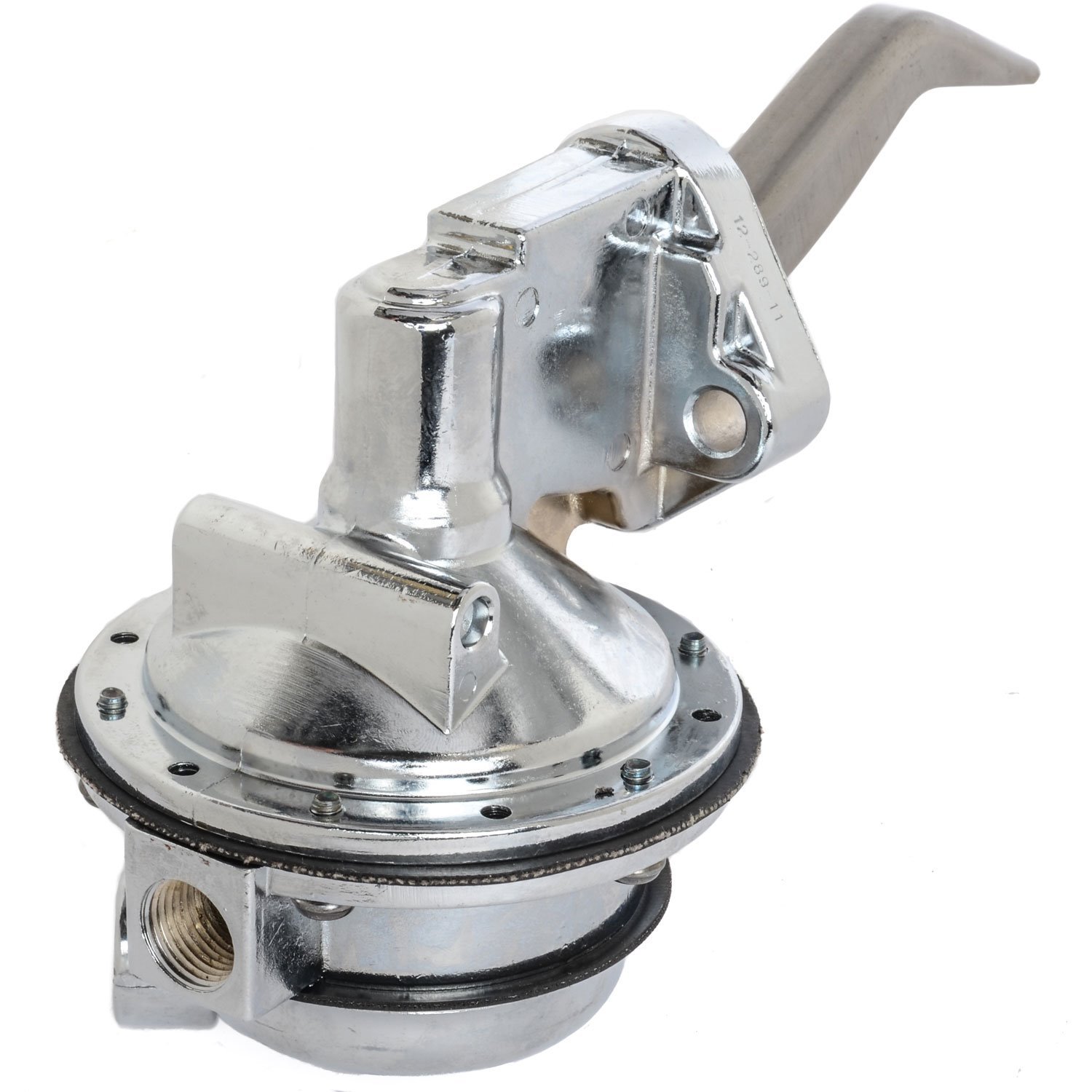 JEGS Mechanical Fuel Pump, Ford 289-302-351W, Chrome, 3/8 in. NPT, 110 ...