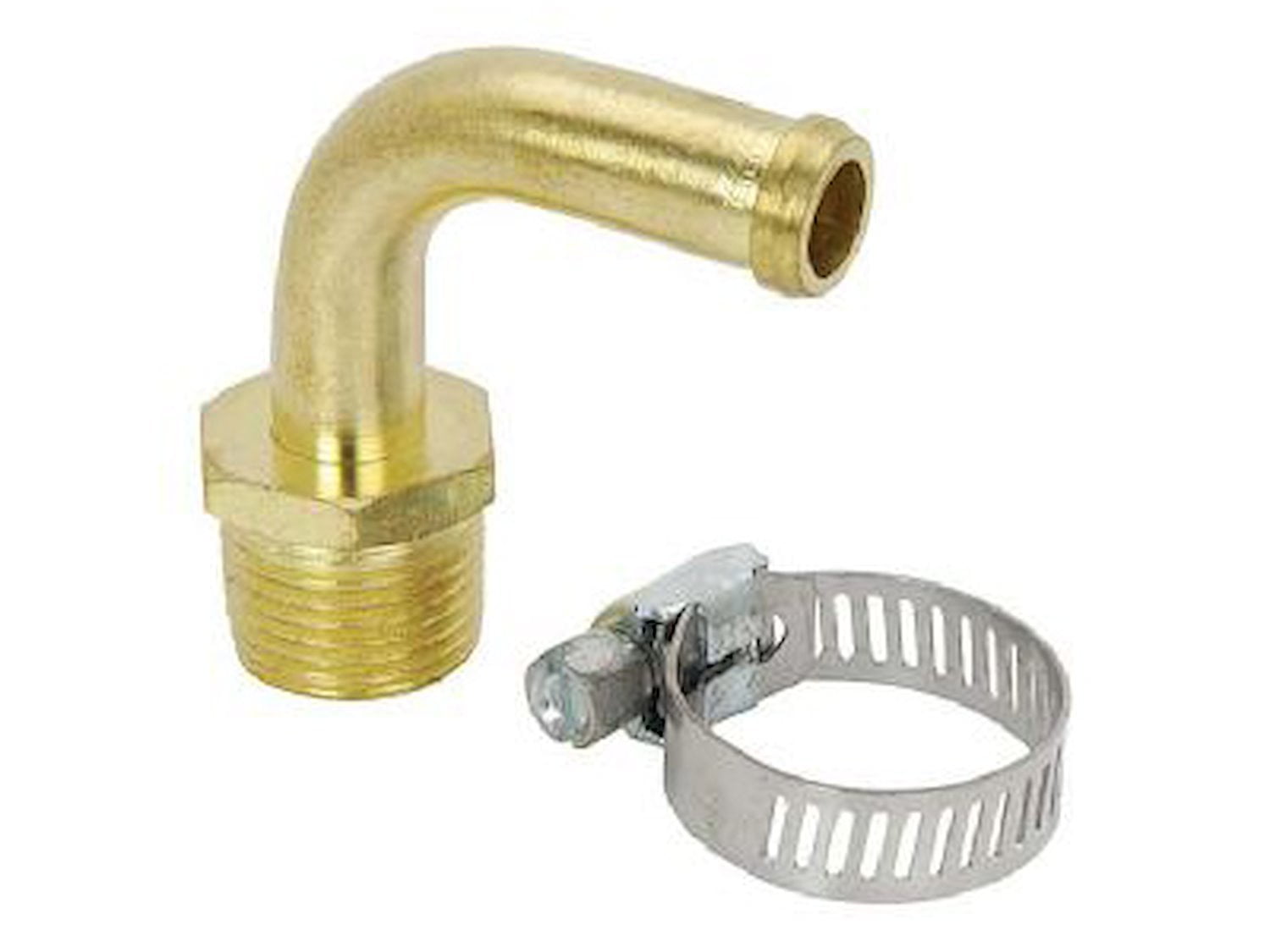JEGS 15981 High-Flow Fuel Fitting 90 Elbow 3/8 NPT 3/8 Hose Made in the ...