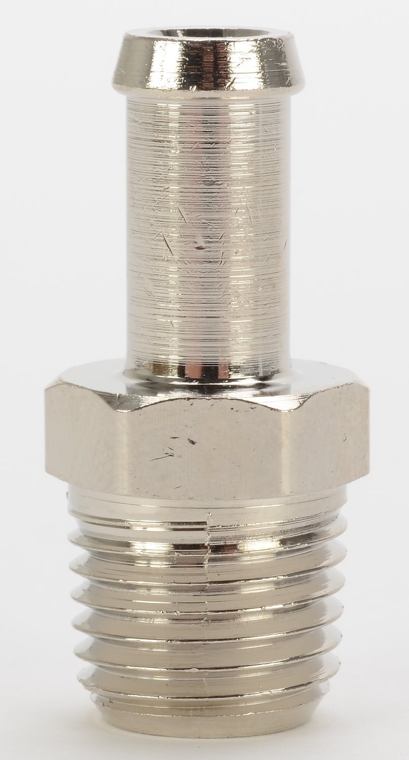 JEGS 16016 NPT Straight Hose Barb Fitting 1/4 in. NPT to 5/16 in. I.D ...