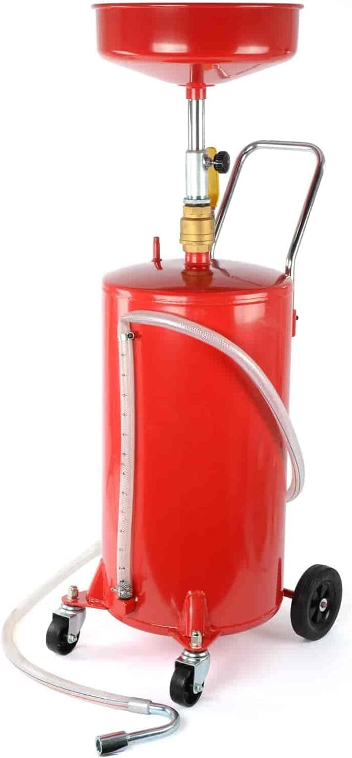 JEGS 18 Gallon Portable Oil Drain Container, Waste Oil Container - Air ...