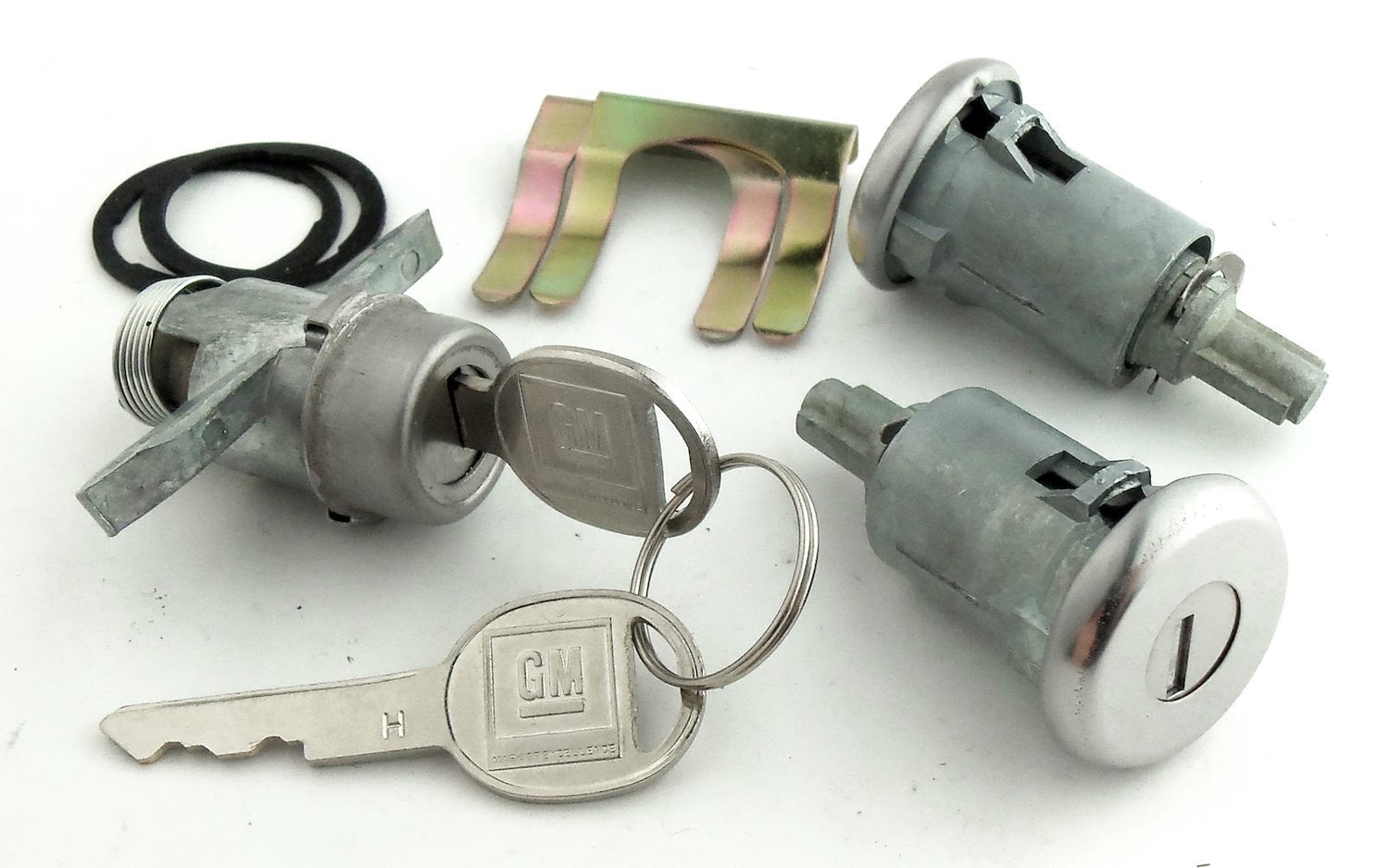 JEGS 18212 Door & Trunk Lock Set 1970-1973 Chevy Camaro Set Includes ...