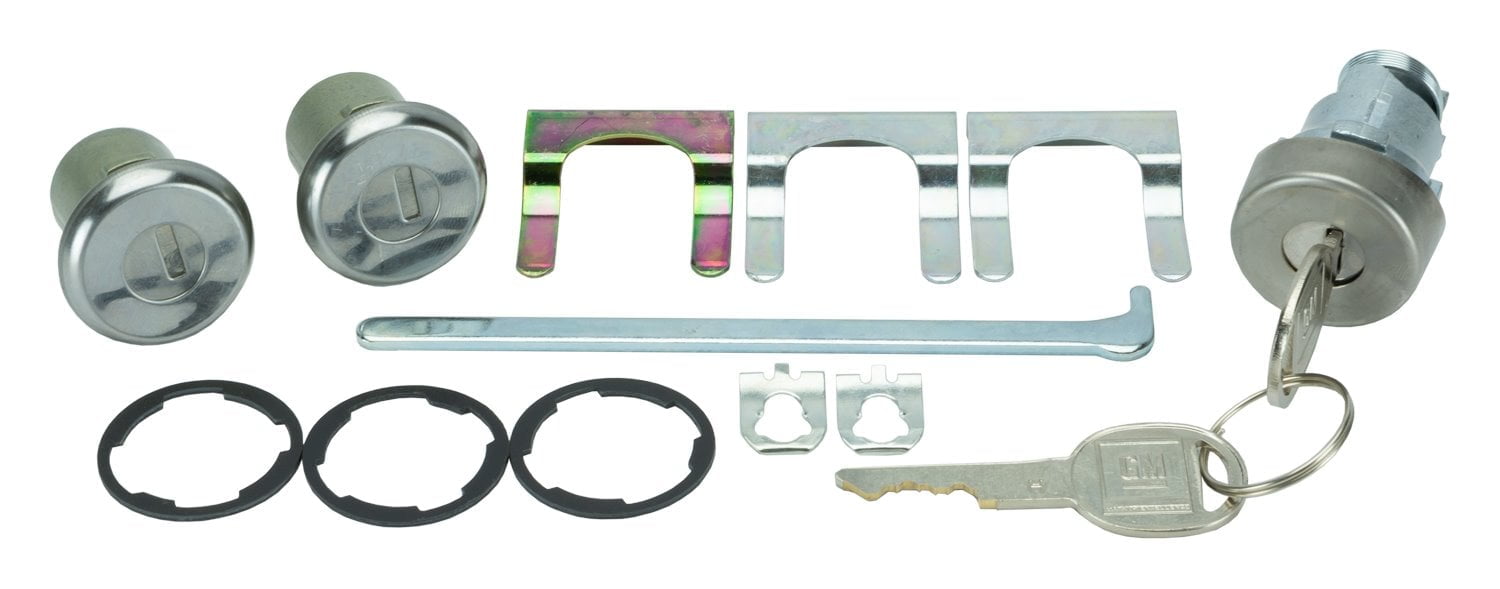 JEGS 18216 Door & Trunk Lock Set 1979-1981 Chevy Camaro Set Includes ...