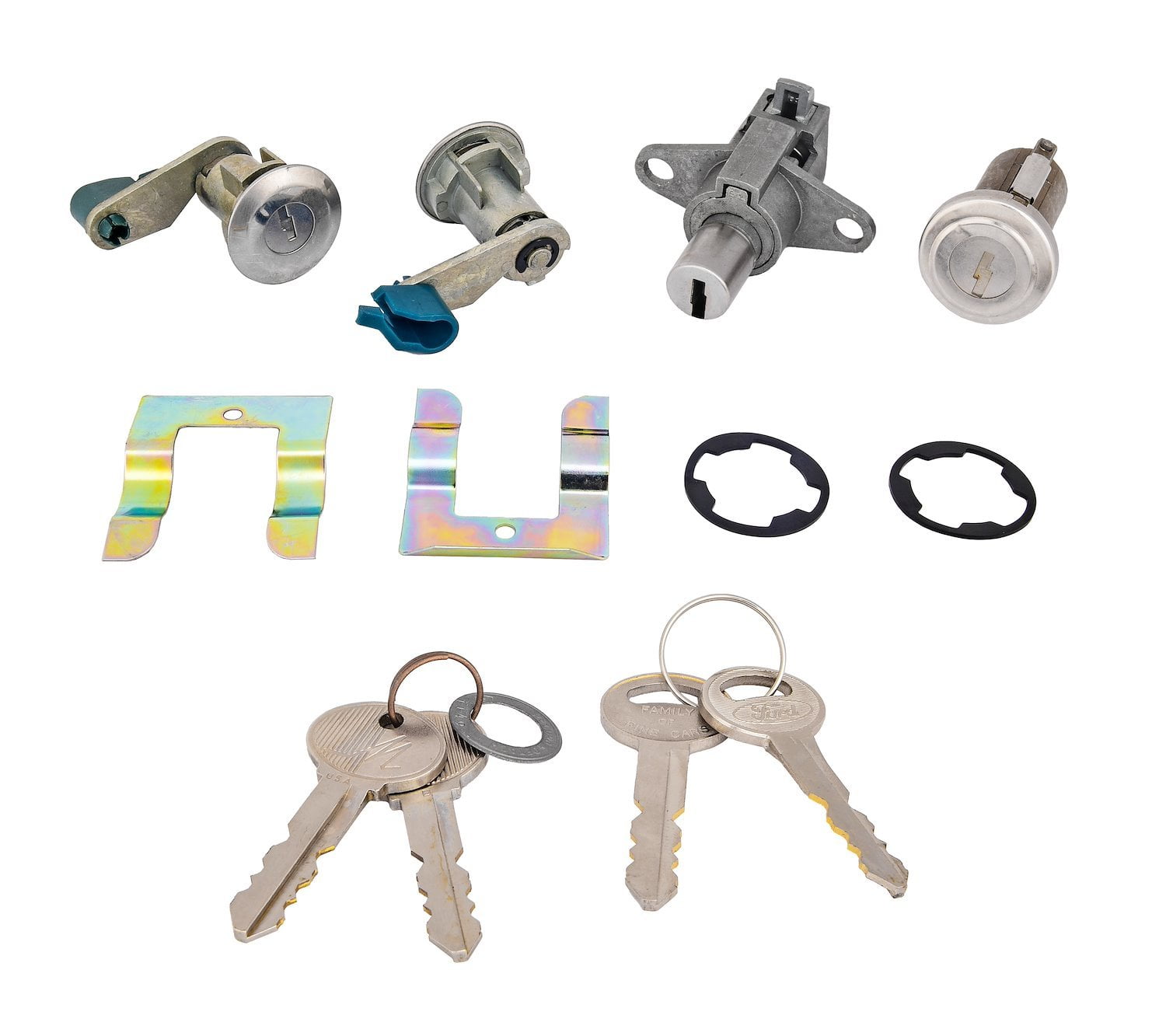 JEGS 18256 Lock Set 1980-1991 Ford Bronco Includes: Door Locks Glovebox ...