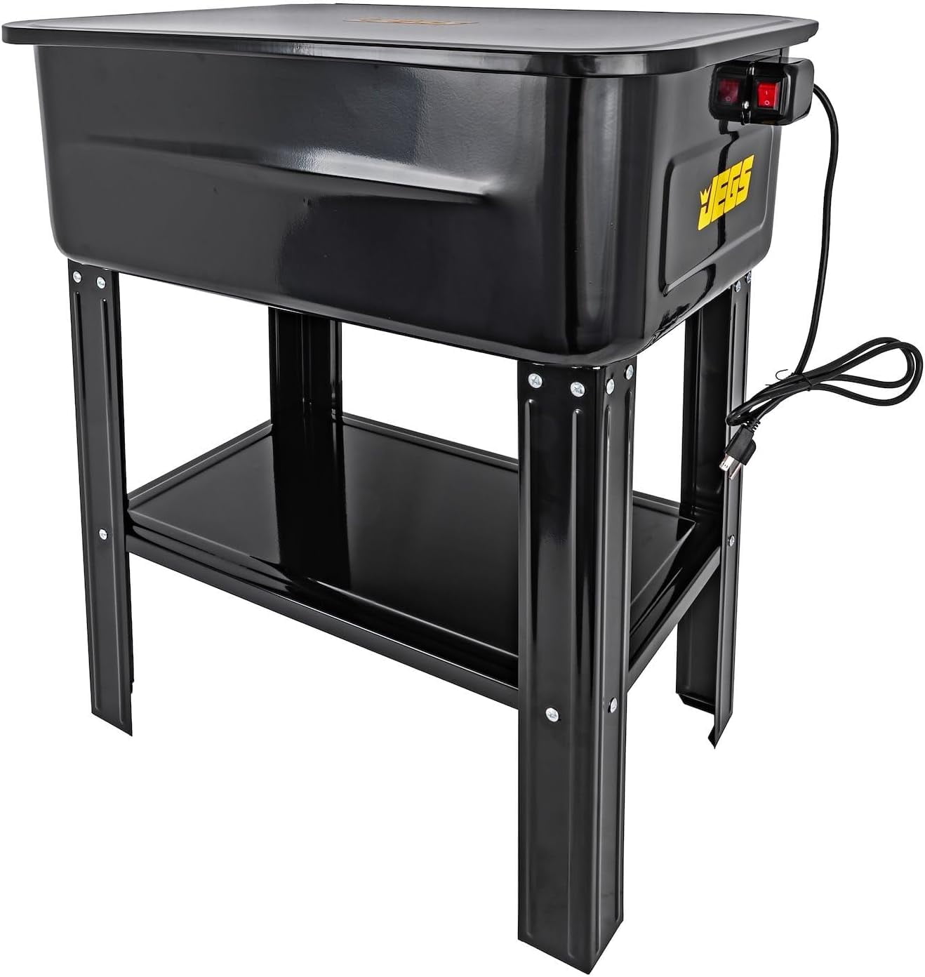 JEGS 20 Gallon Parts Washer - 12 Gallon Solvent Capacity - 2.64-3.17 ...