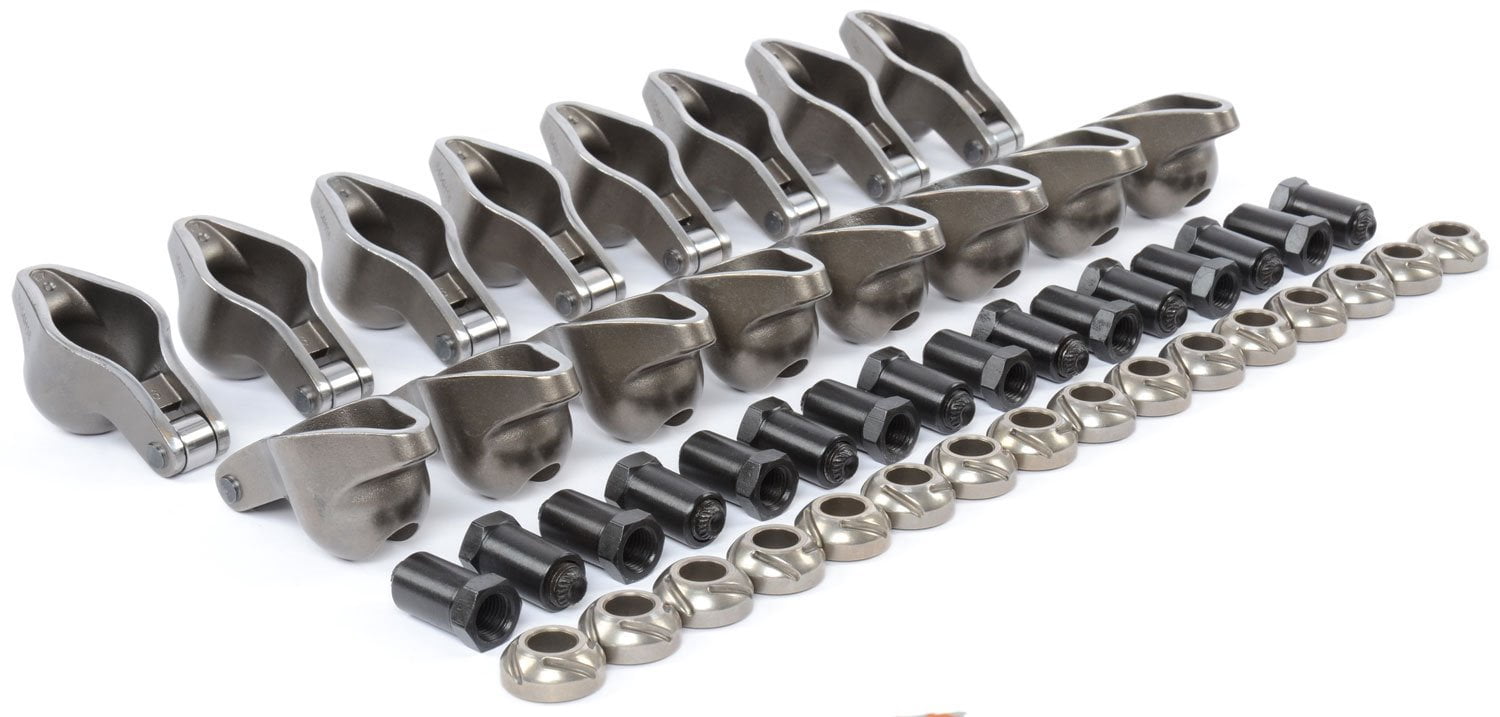 JEGS 20188 Cast Steel Roller Tip Rocker Arms Big Block Chevy 1.7 Ratio ...