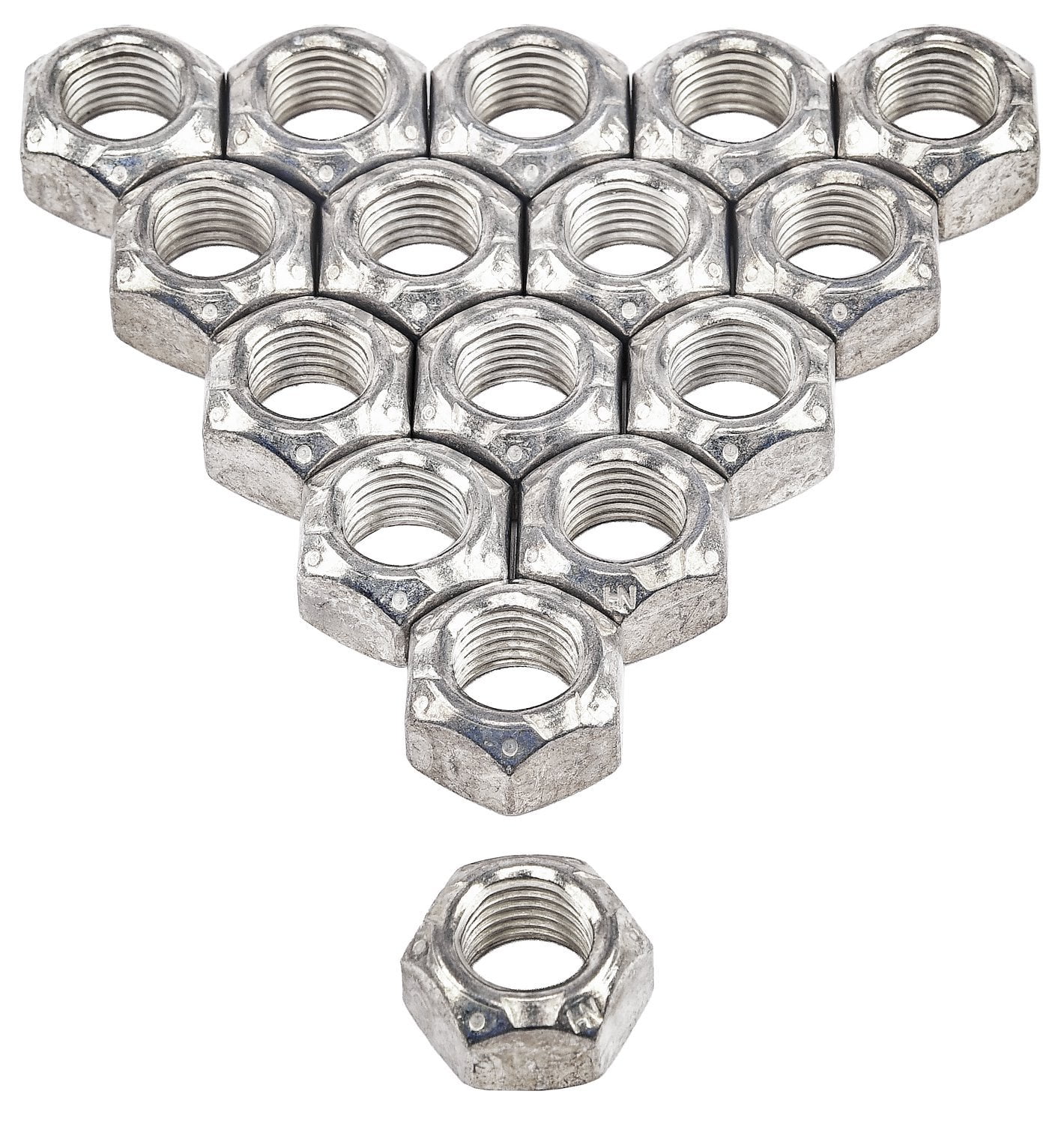 JEGS 20292 Rocker Arm Nuts (Distorted Thread) 7/16 in.-20 Thread Zinc ...